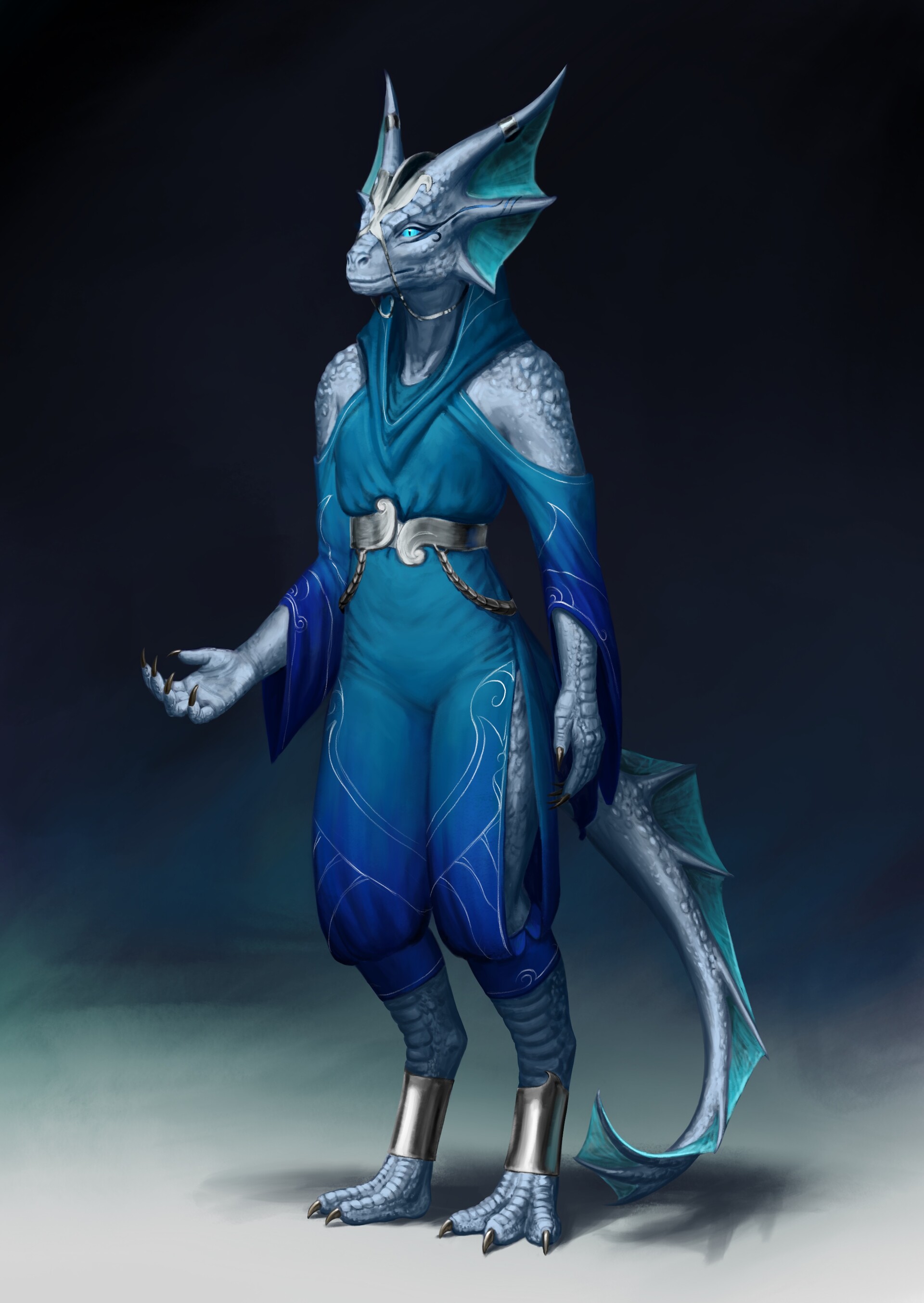 ArtStation - Dragonborn Water Dancer