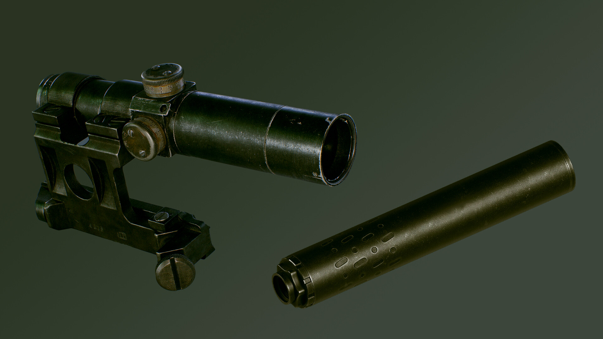 ArtStation - Hardsurface gun attachment