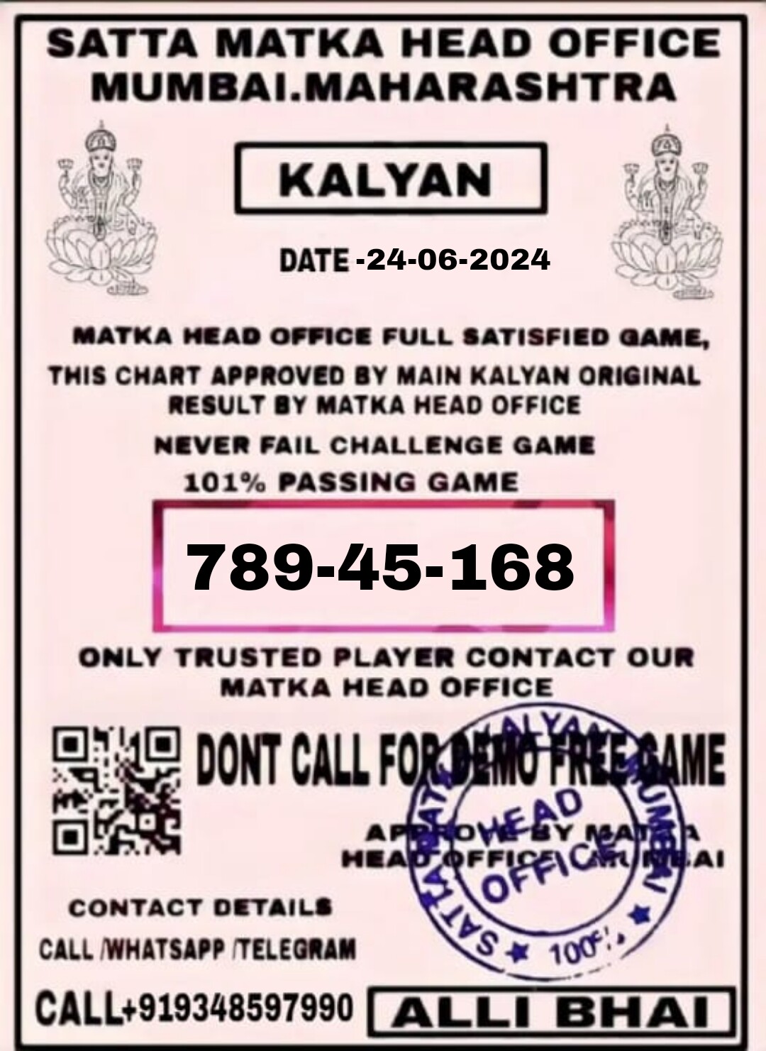 ArtStation - Satta Matka Dpboss Guessing Indian Kalyan Chat result