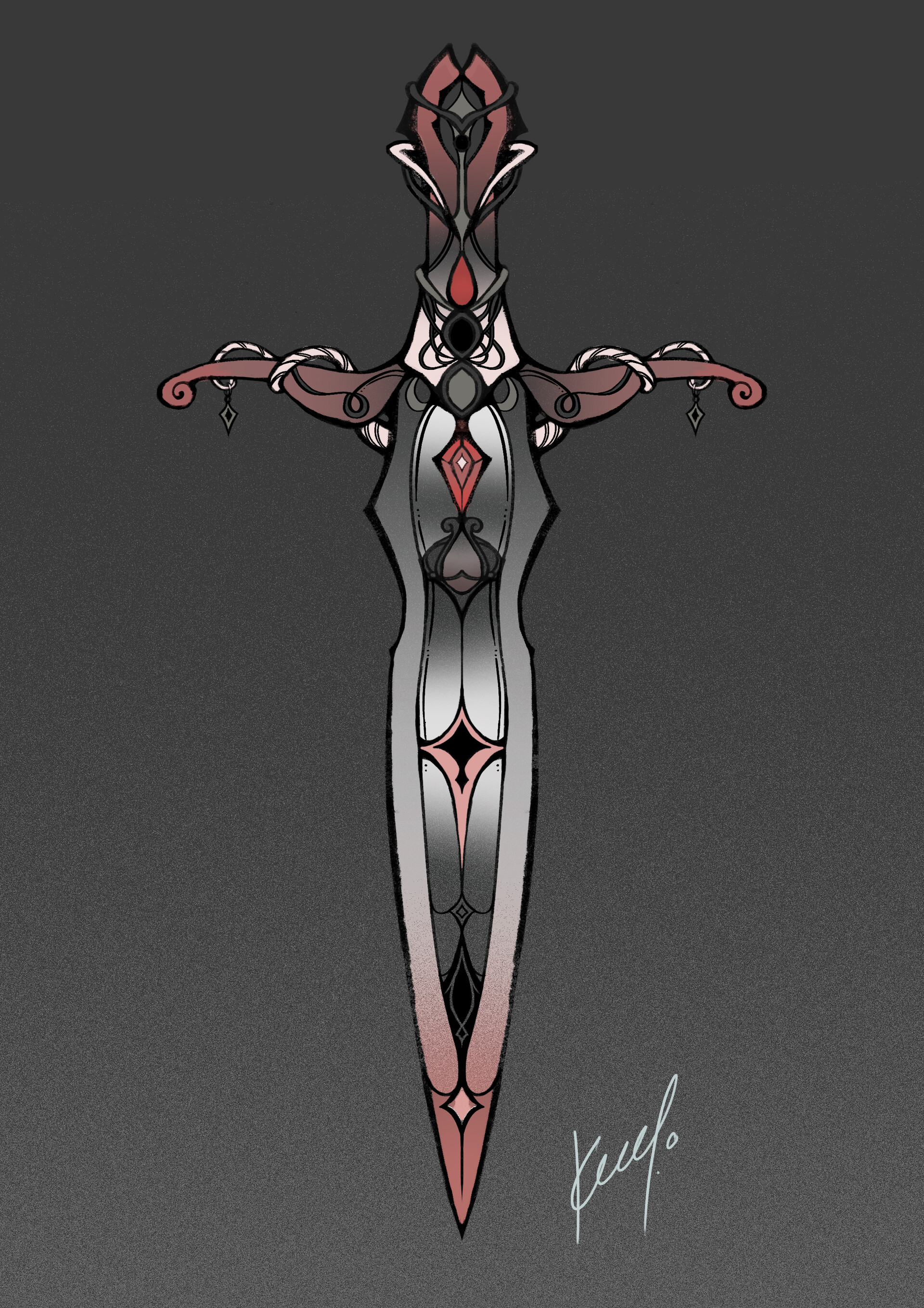 ArtStation - Dagger tattoo design