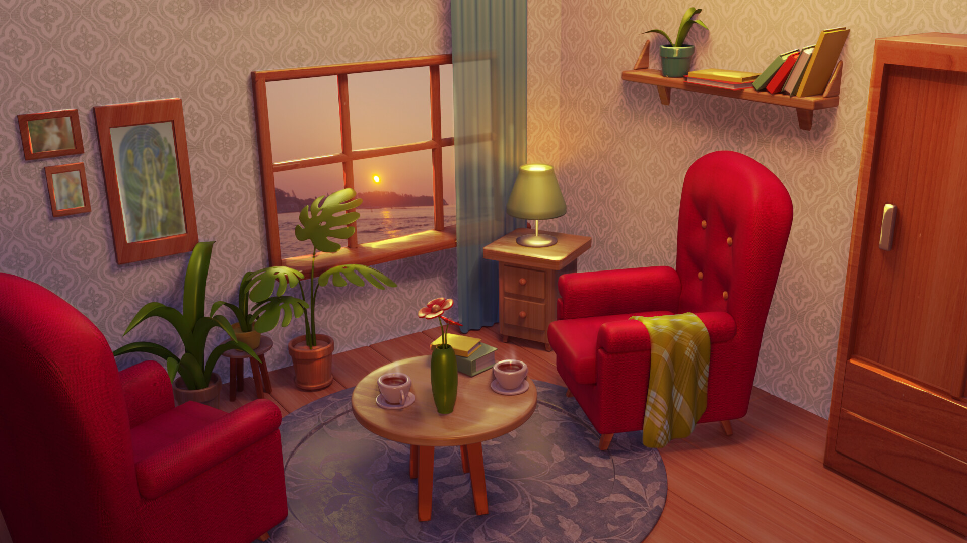 ArtStation - Cozy Room