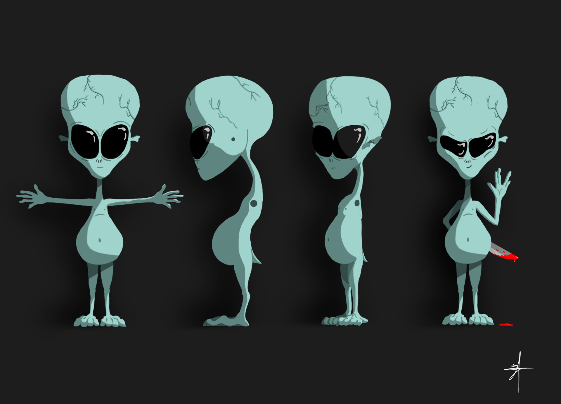 ArtStation - Turnaround Alien