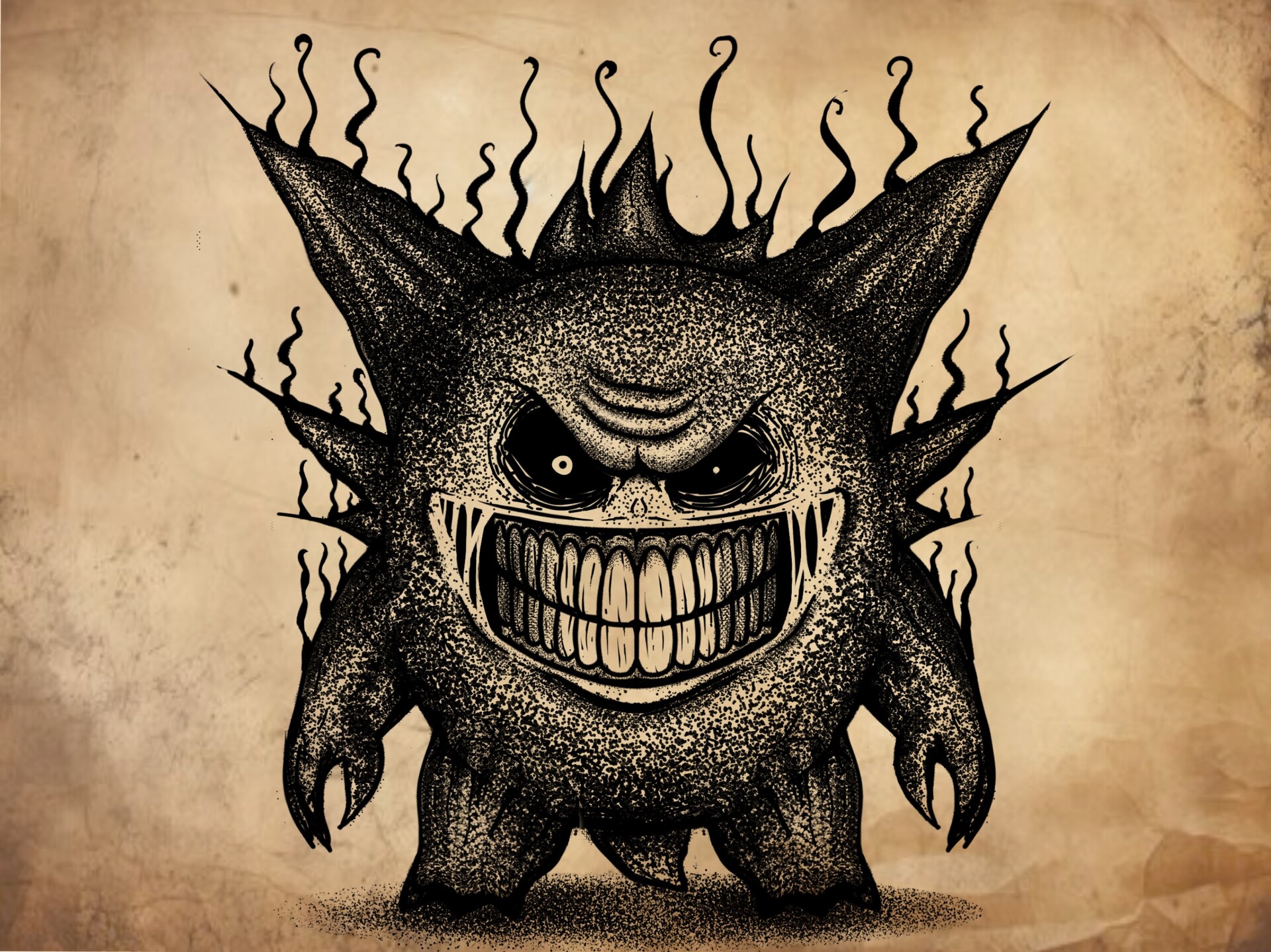 ArtStation - Slightly scarier Pokémon