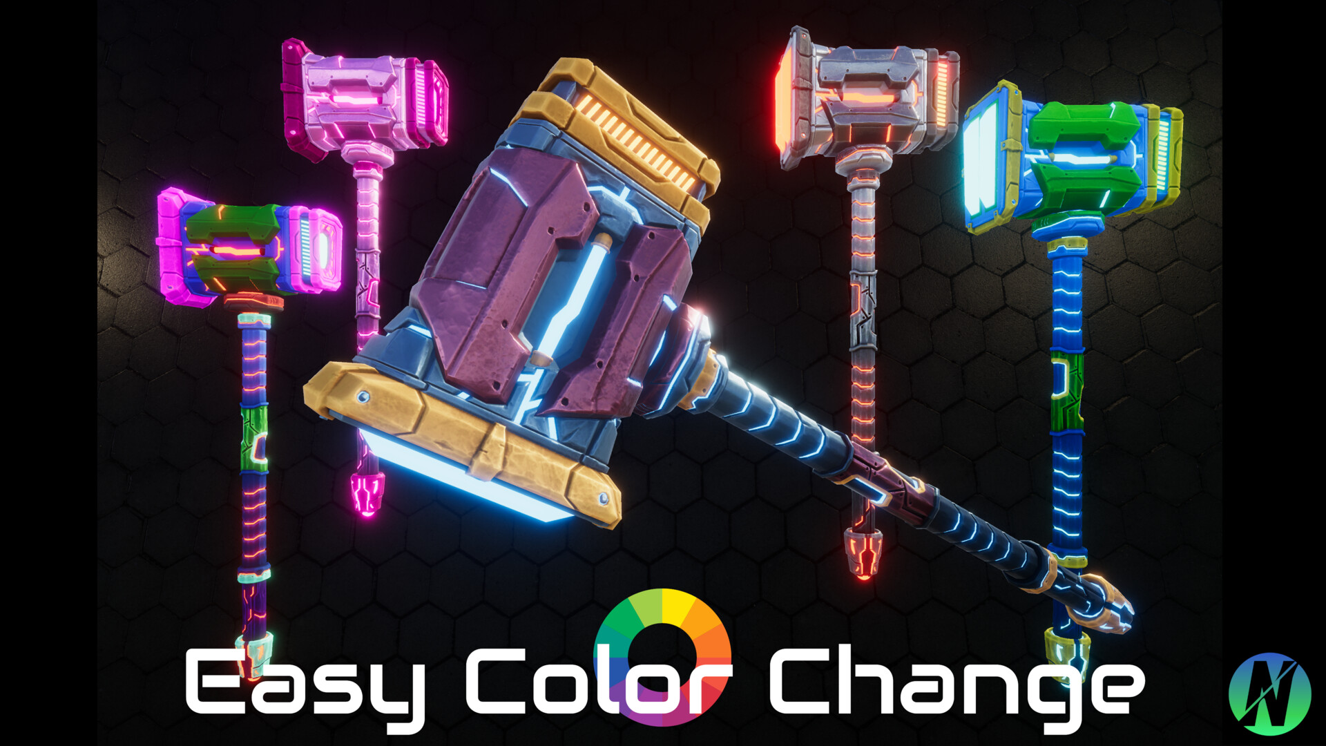 ArtStation - Hammer fantasy weapon with Effects