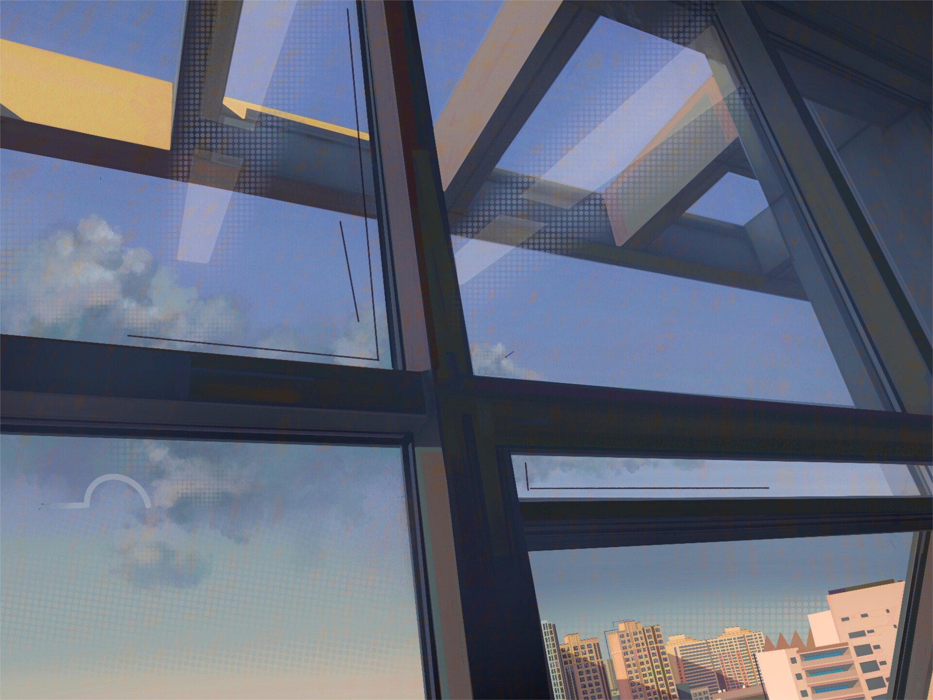 ArtStation - Diagonal windows and corner buildings