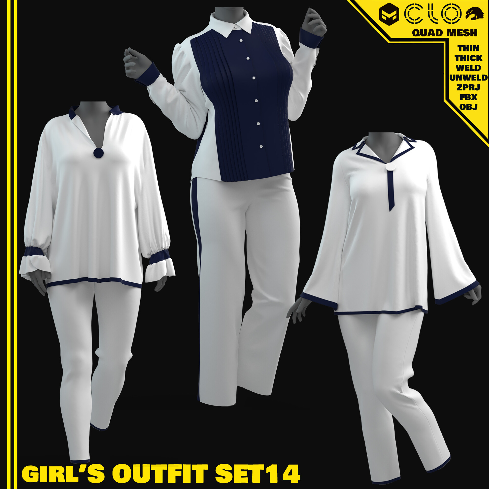 ArtStation - Girl's Outfit SET 14