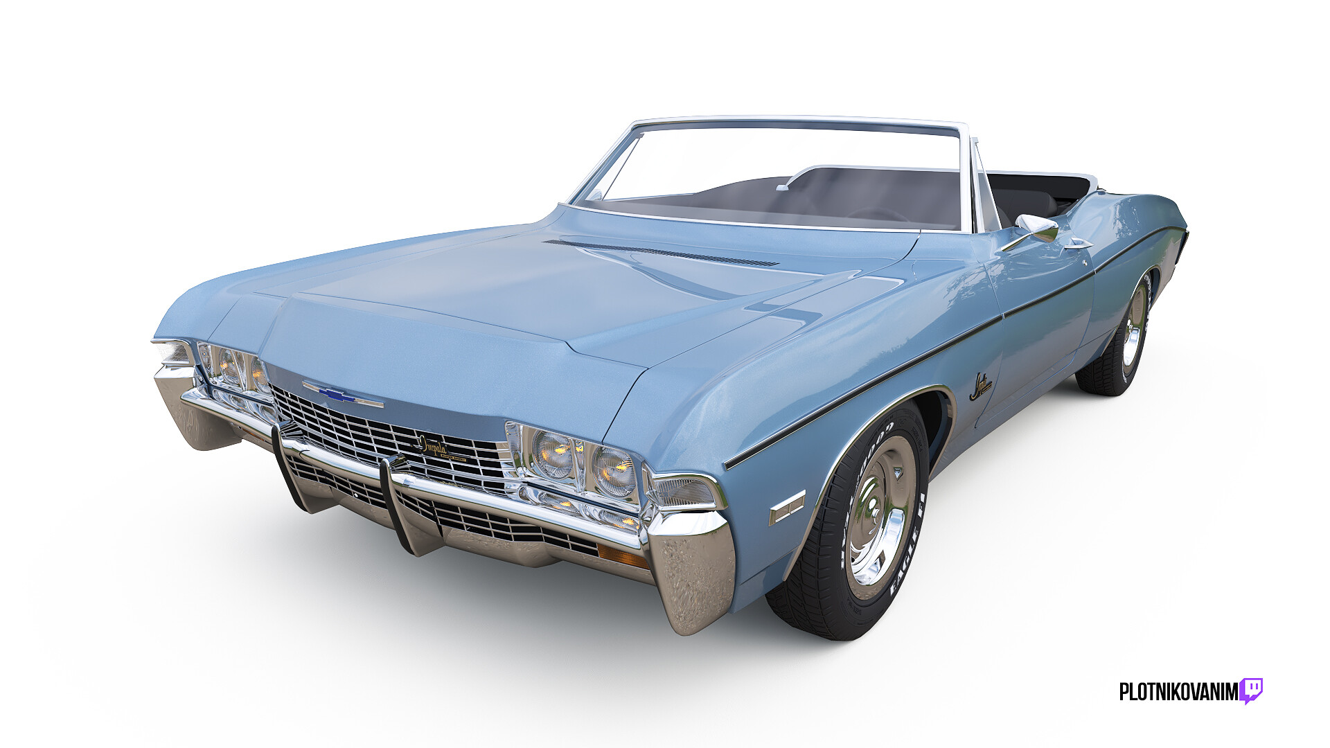 ArtStation - 1968 Chevrolet Impala SS Convertible from the film Contact ...
