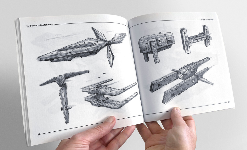 Neil Blevins - Neil Blevins Sketchbook Vol 1: Spaceships Book