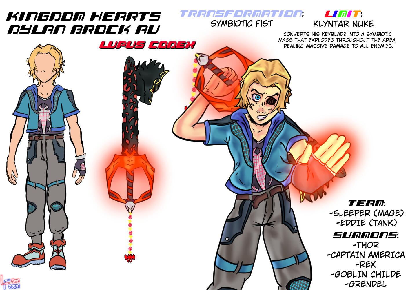 ArtStation - Dylan Brock (Kingdom Hearts Style)