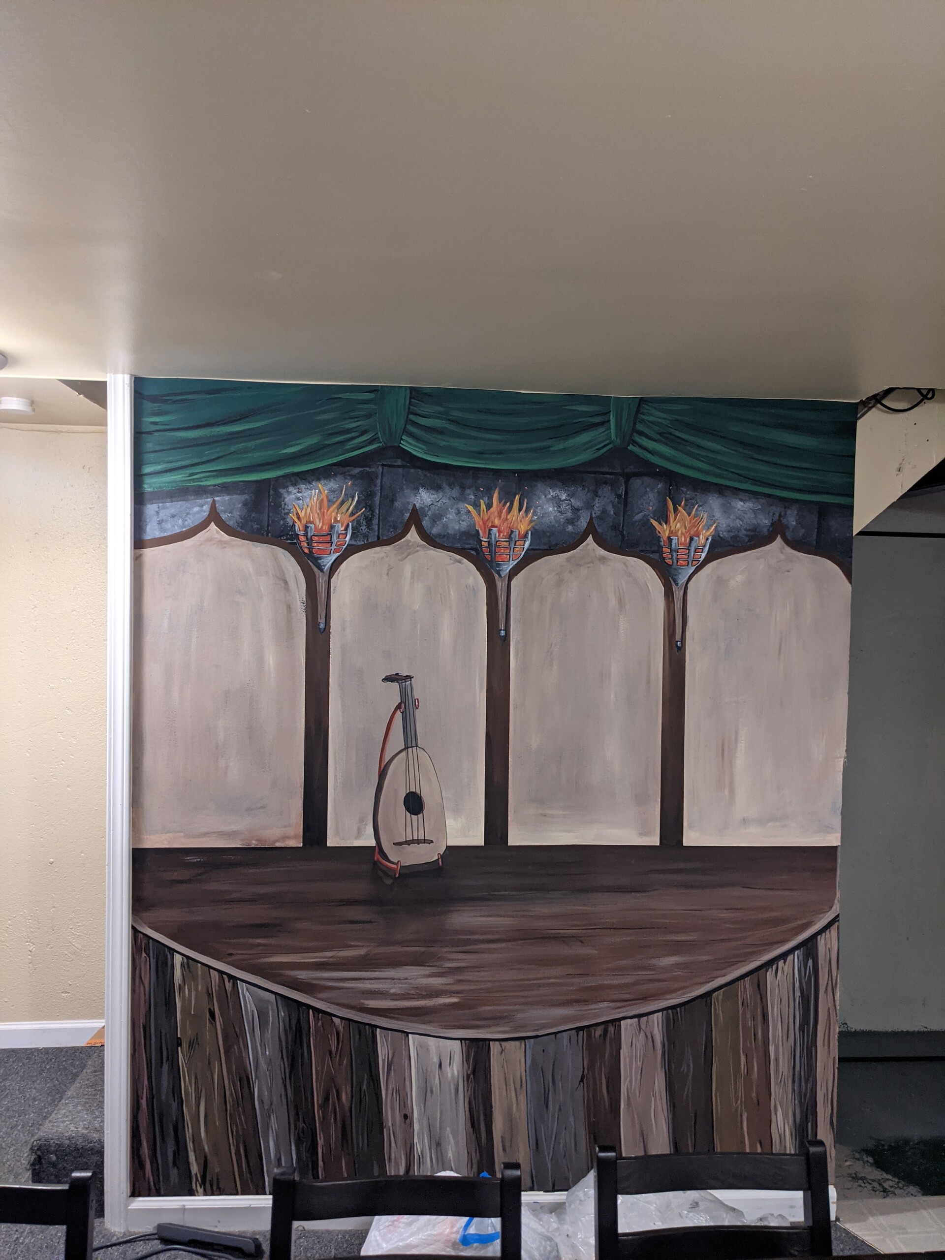 David Maclaren Art Portfolio - Medieval Basement Mural