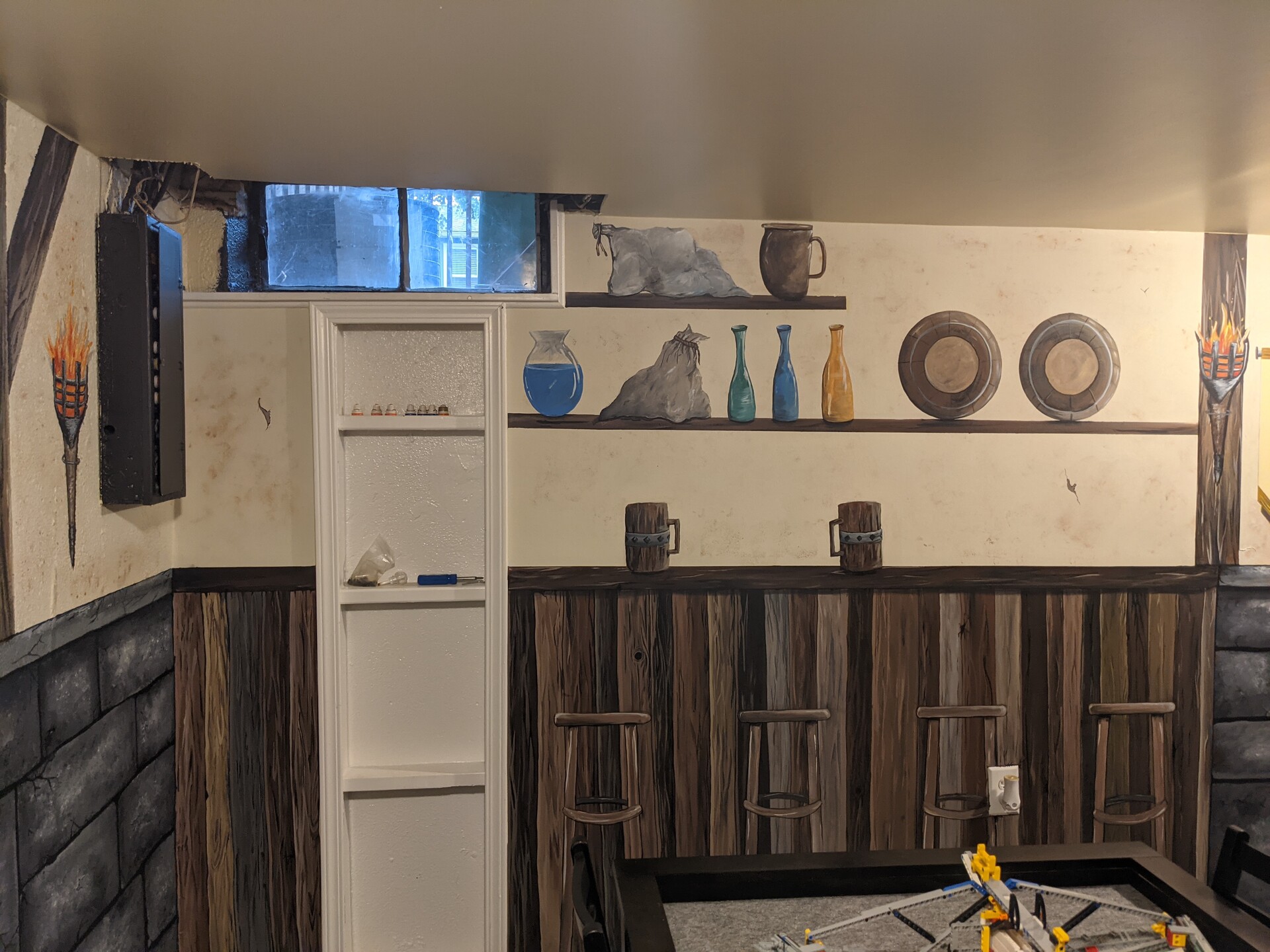 David Maclaren Art Portfolio - Medieval Basement Mural