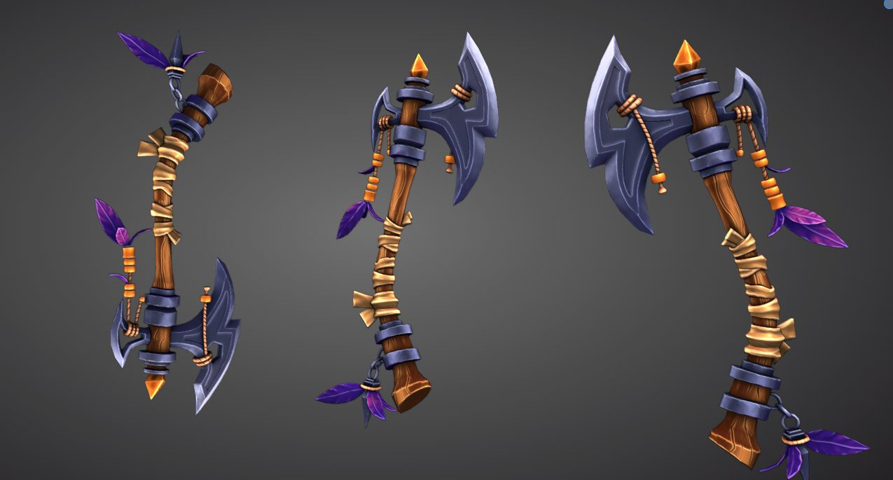 ArtStation - Stylized Nature Axe