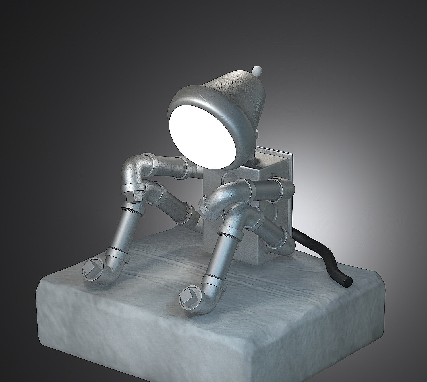 ArtStation - Lamp man