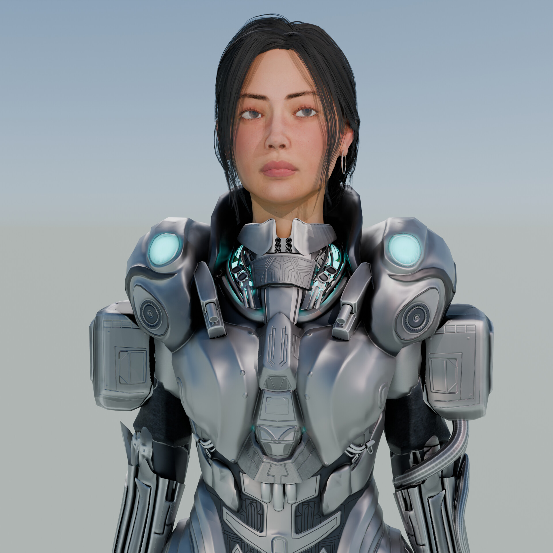 ArtStation - Cyber Vanguard: Athena