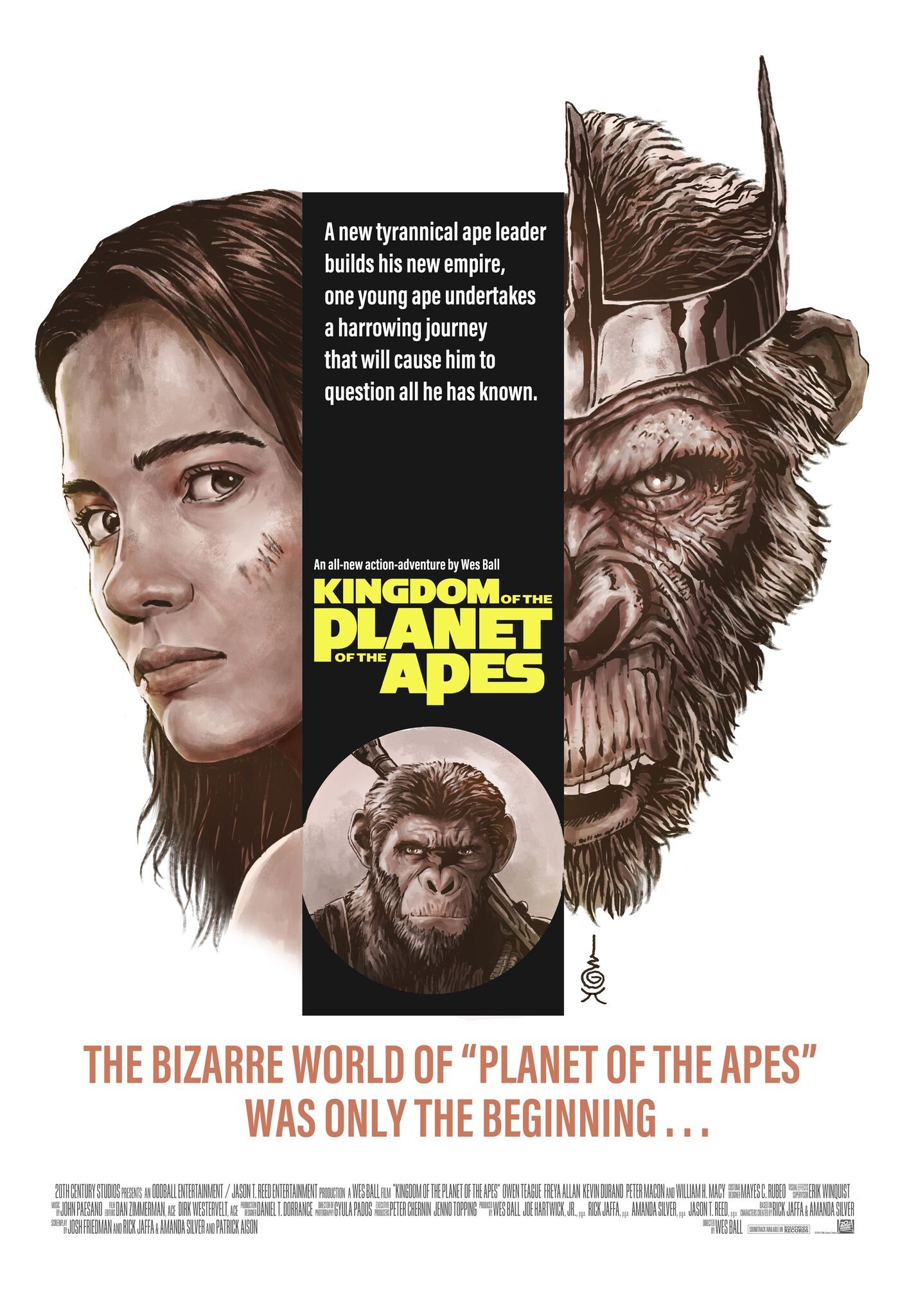 ArtStation - FAN POSTER Kingdom of the Planet of the Apes