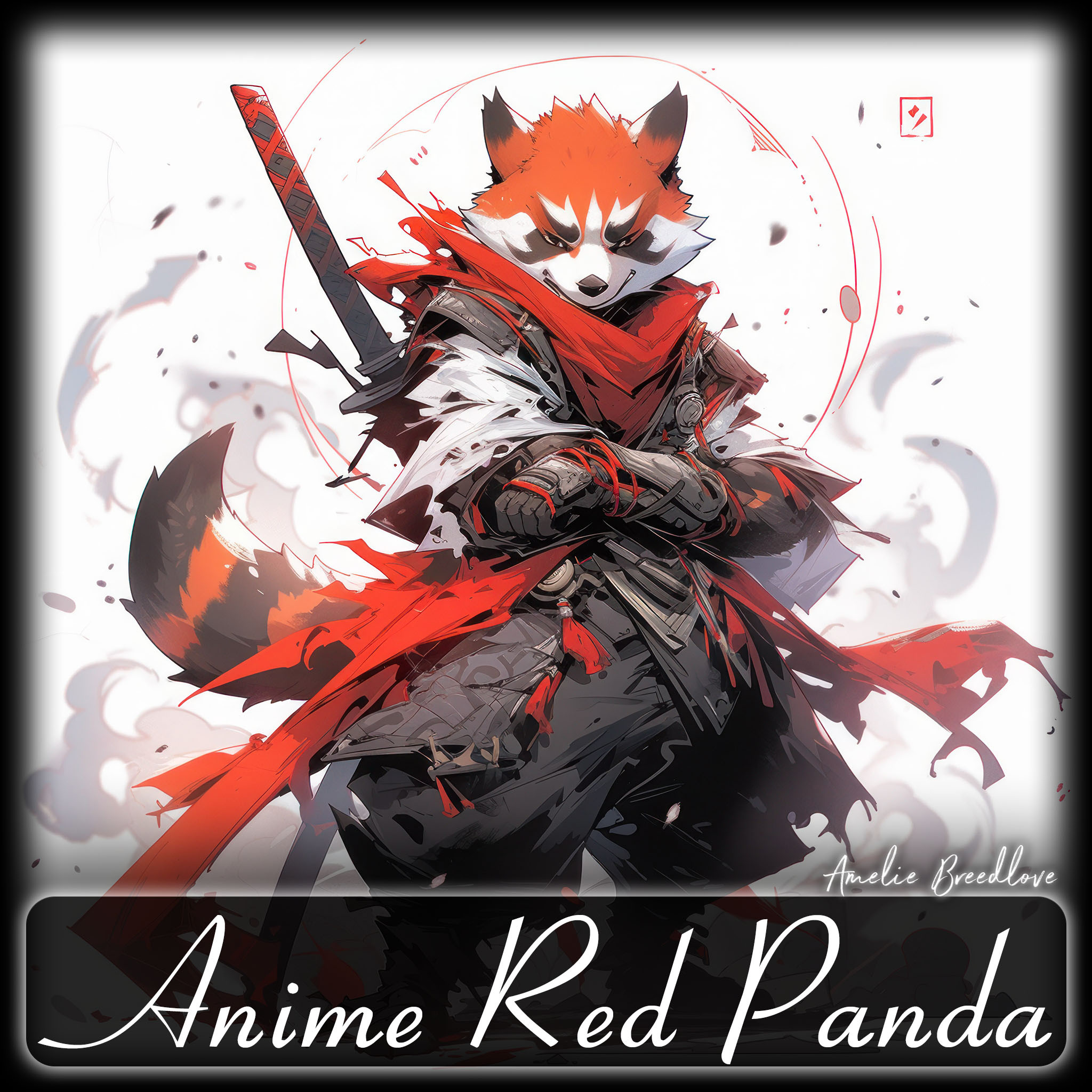 anime red panda cartoon