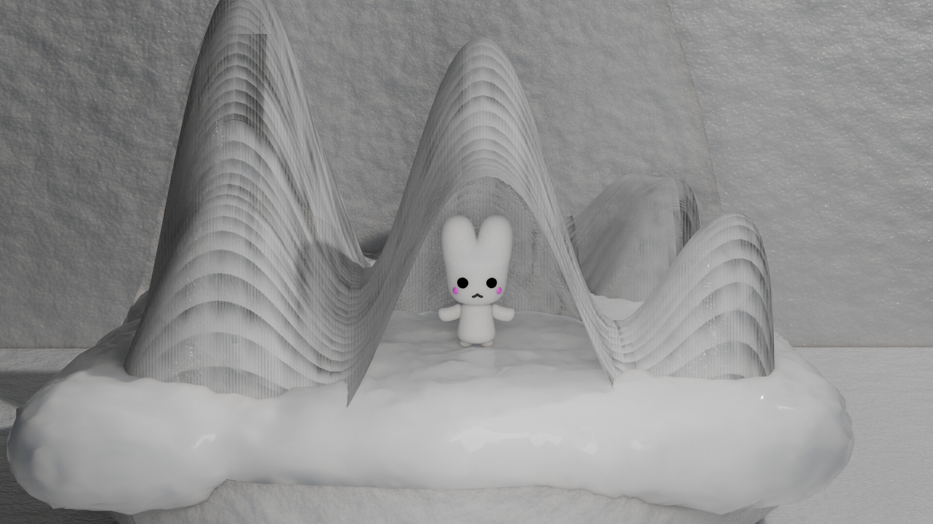 ArtStation - Snow Rabbits