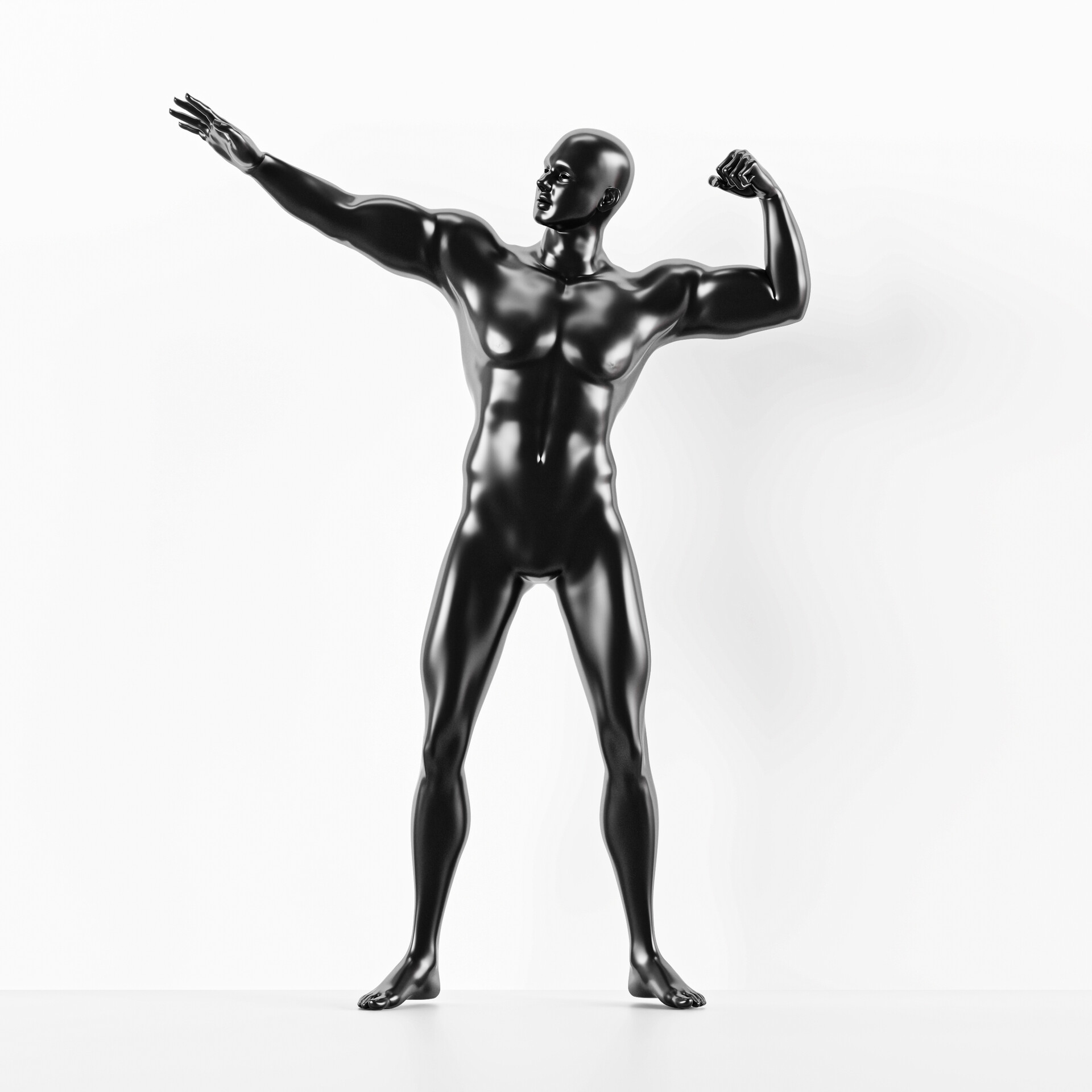 ArtStation - Man Muscle Pose Mannequin