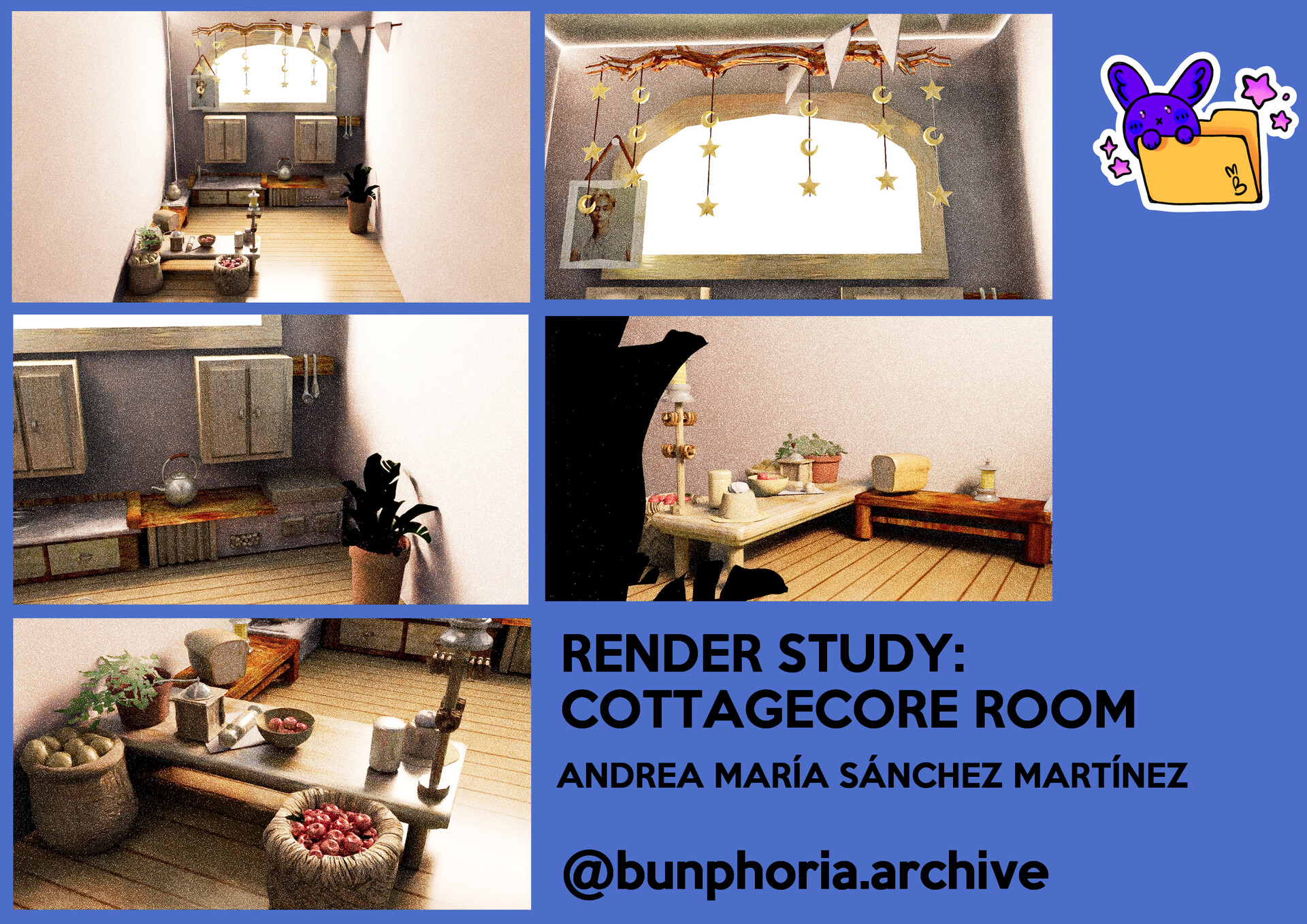 ArtStation - RENDER STUDY: COTTAGECORE ROOM