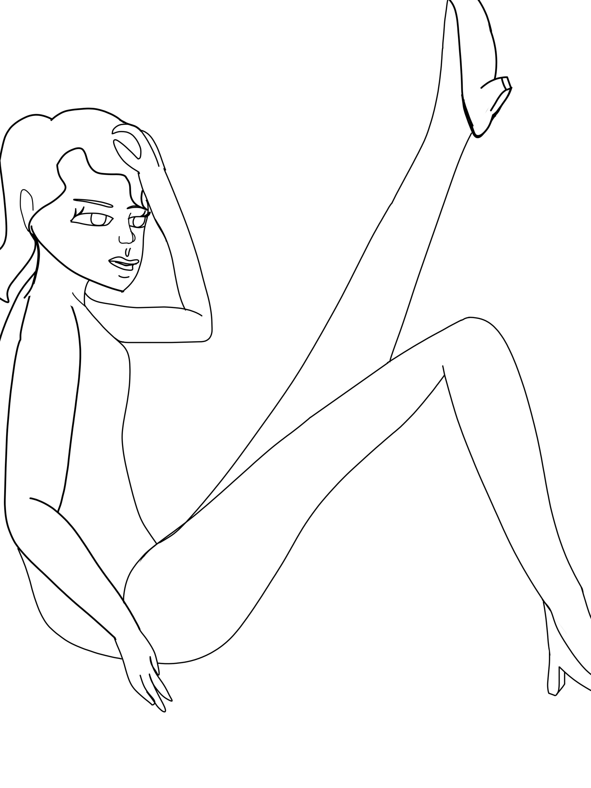 ArtStation - Pin-Up Girl - Sketch