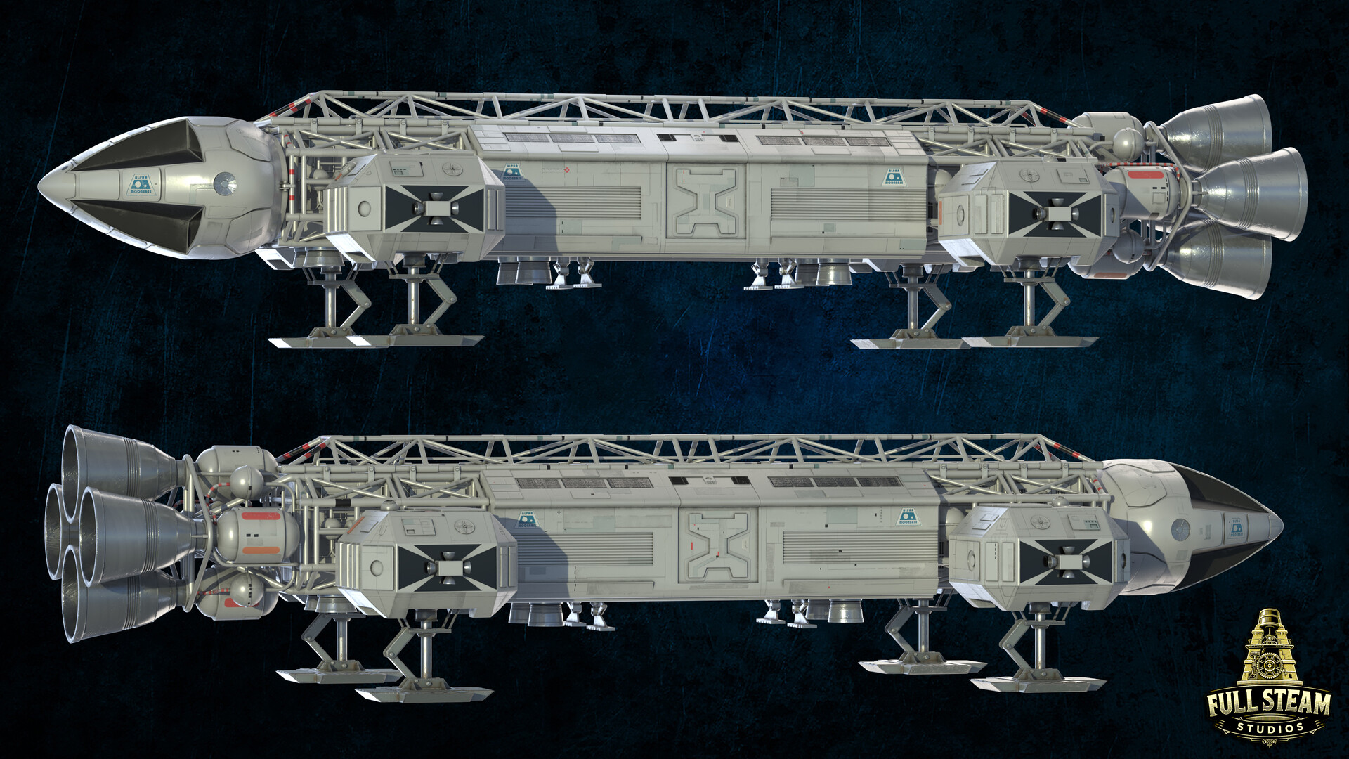AndersonArt3D - Space 1999 Eagle Digital Reconstruction