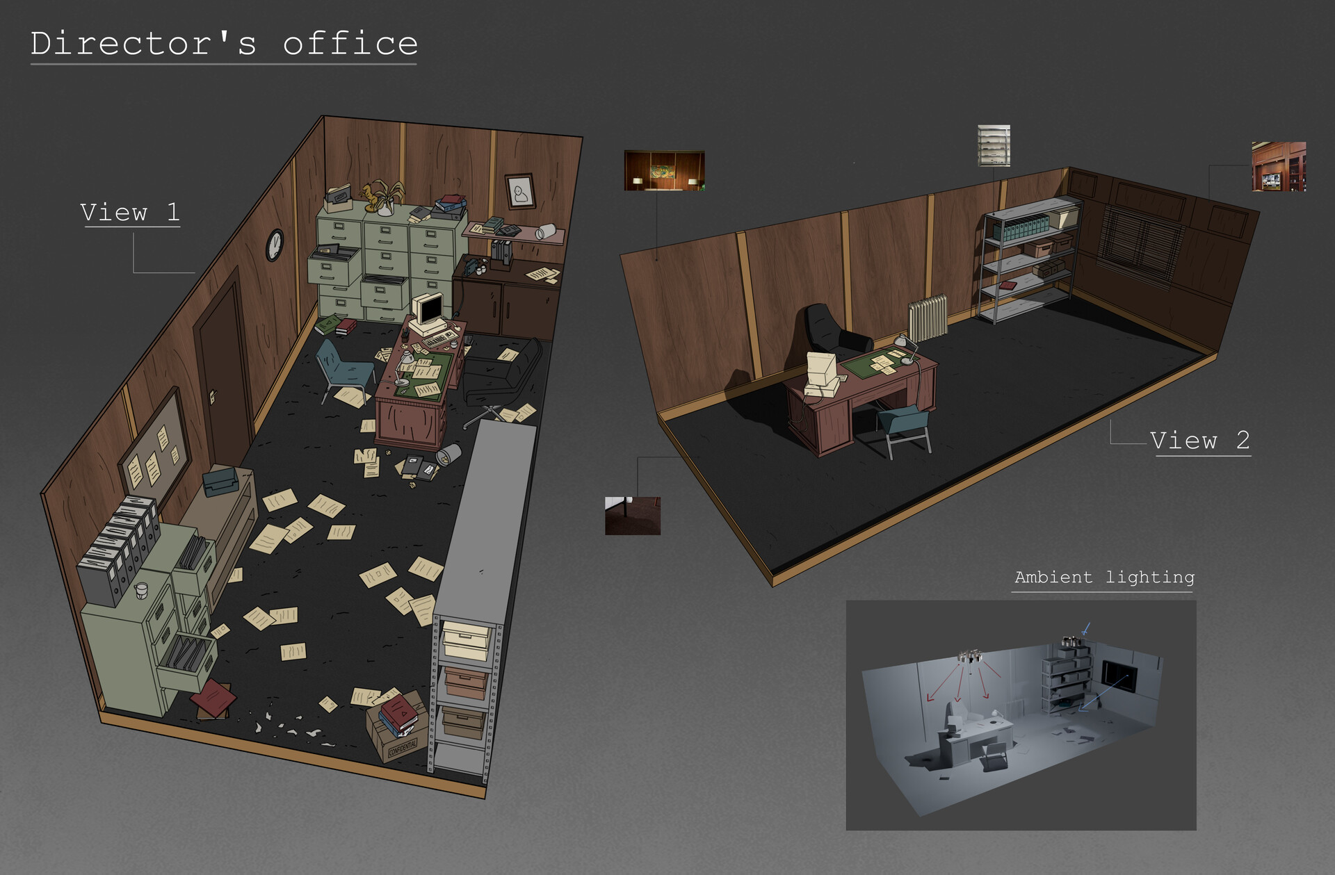 ArtStation - Director's office - Corpse Trail