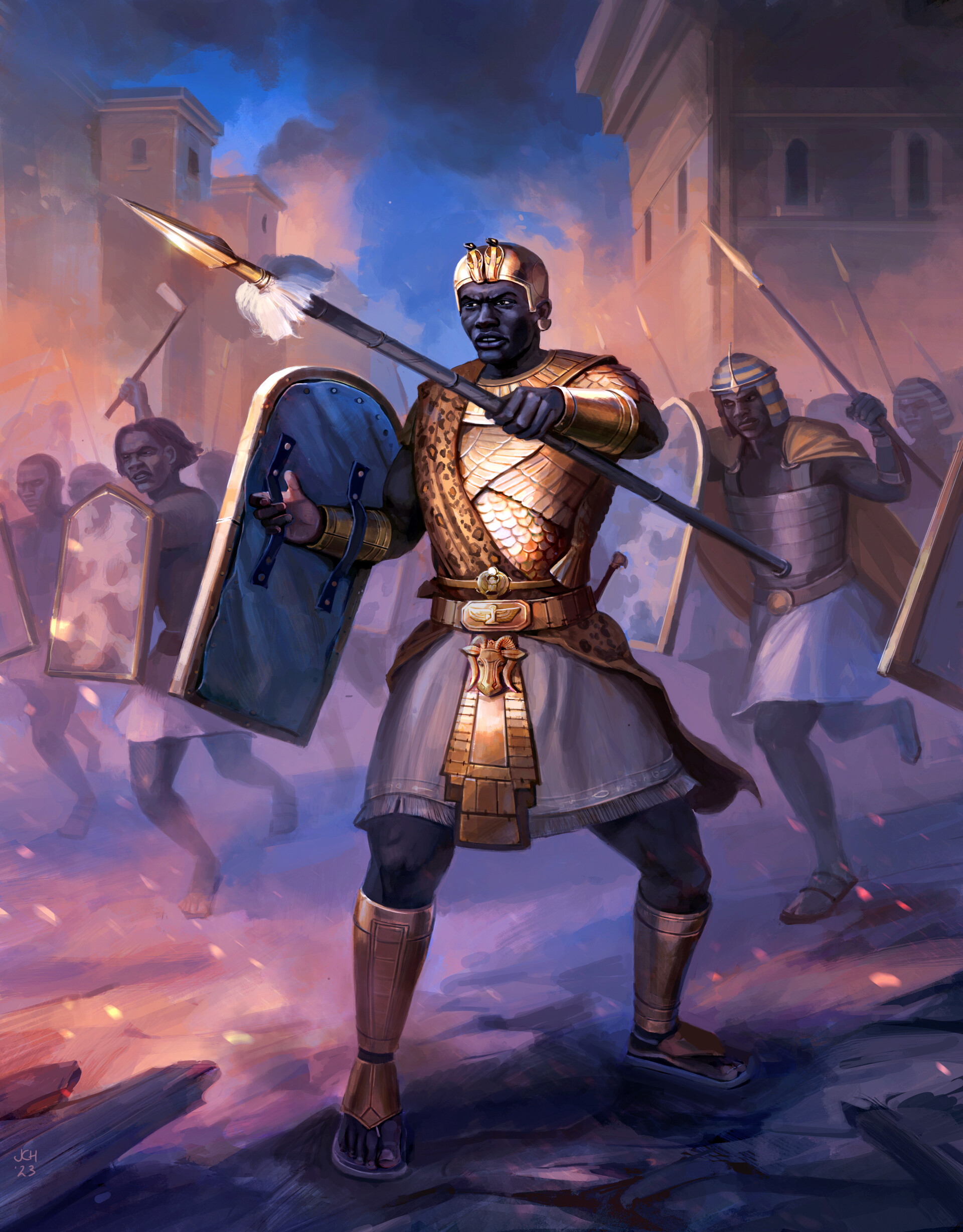 ArtStation - Taharqa, King of Kush