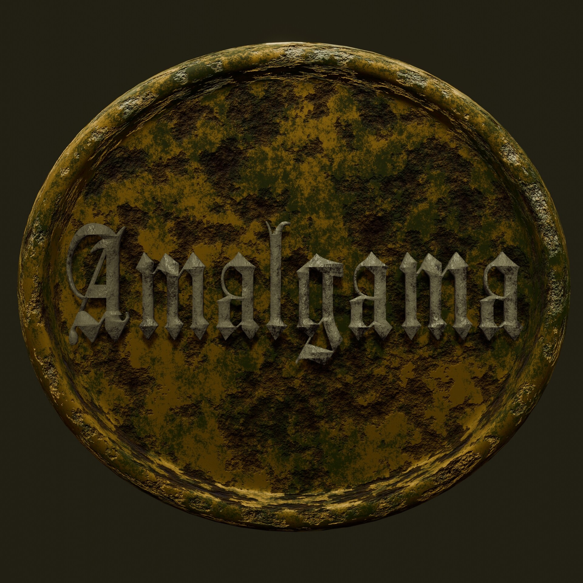 ArtStation - 3D Rotten Gold Coin for ''Amalgama''