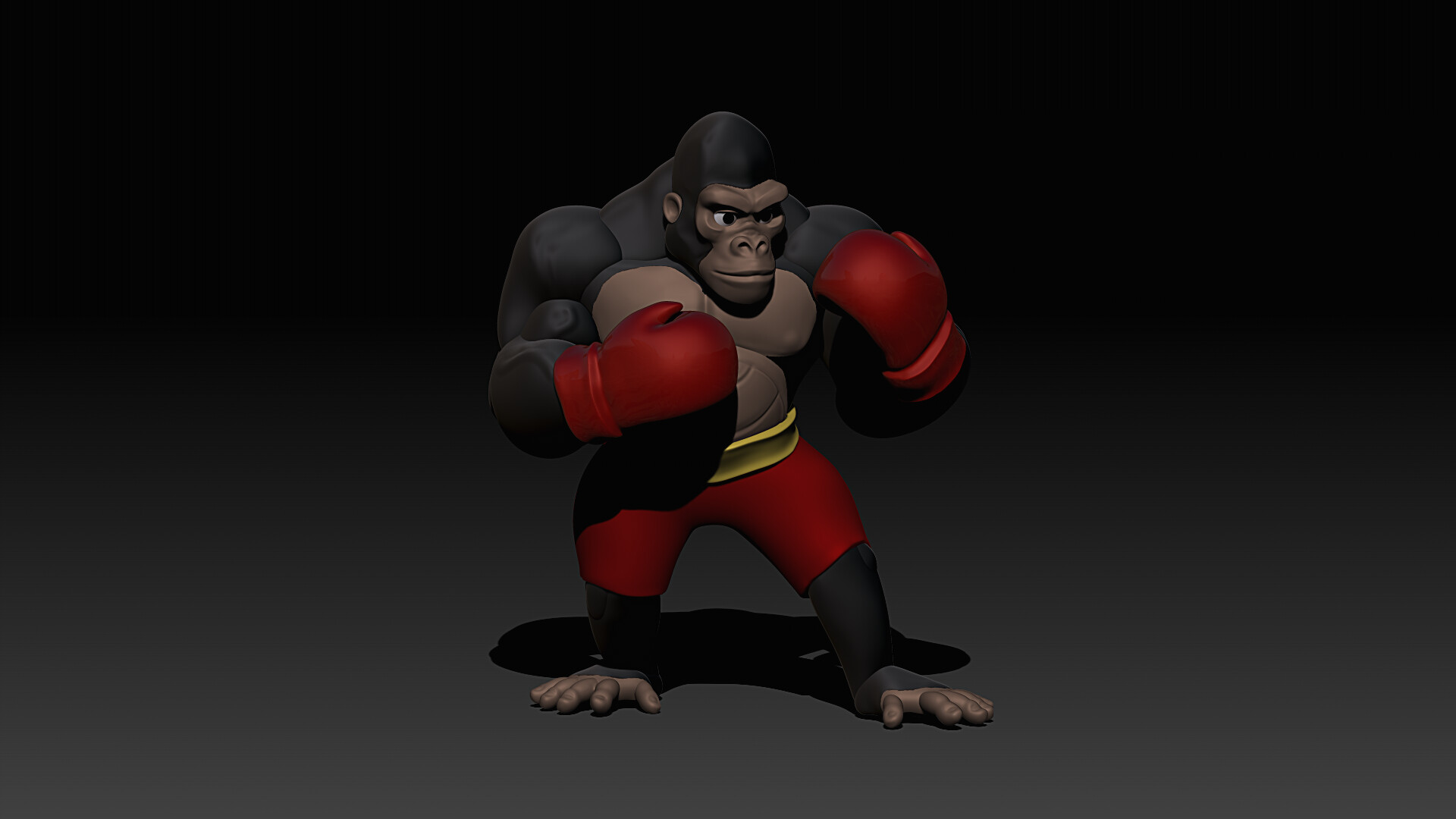 ArtStation - Boxing Gorilla
