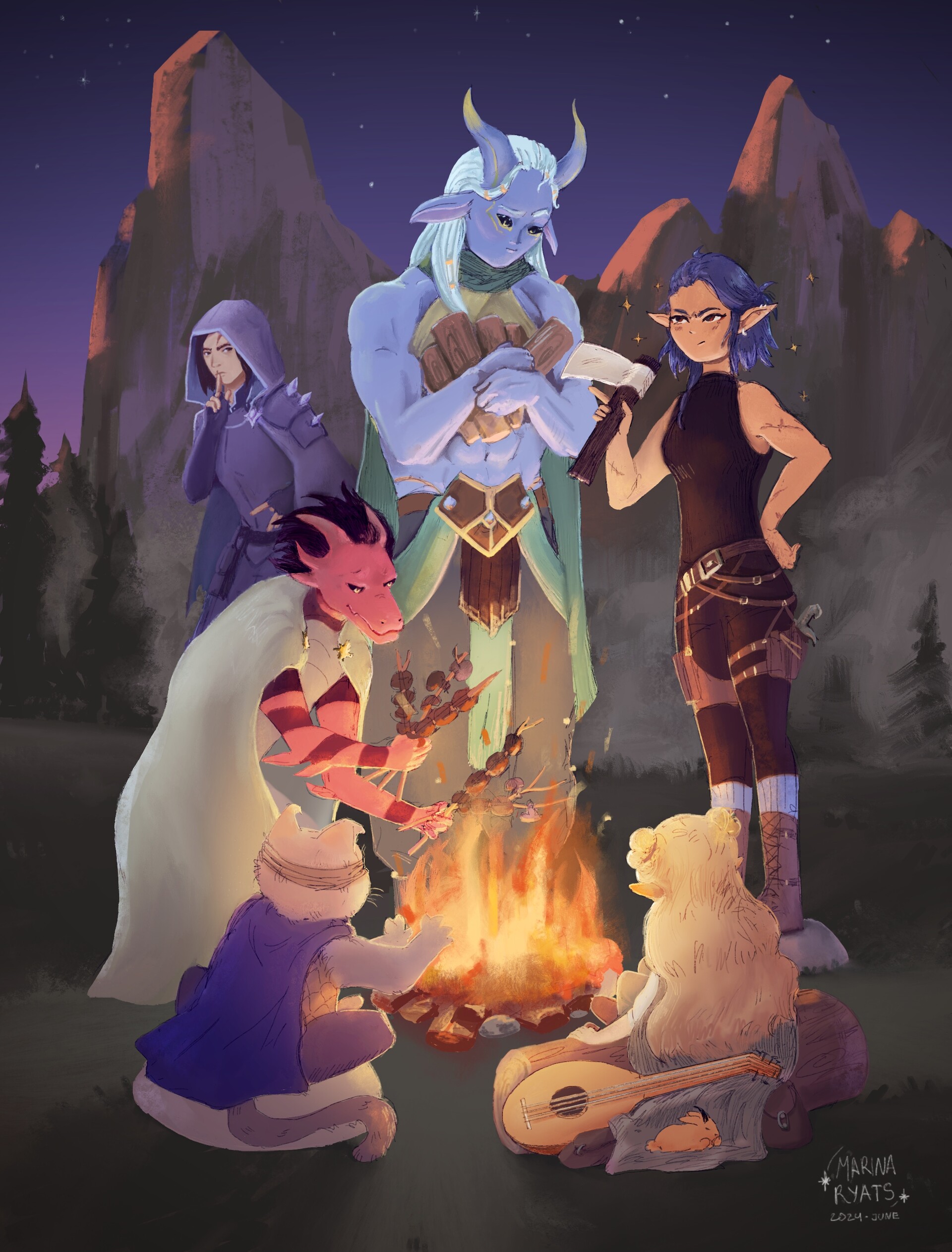 ArtStation - Current dnd party