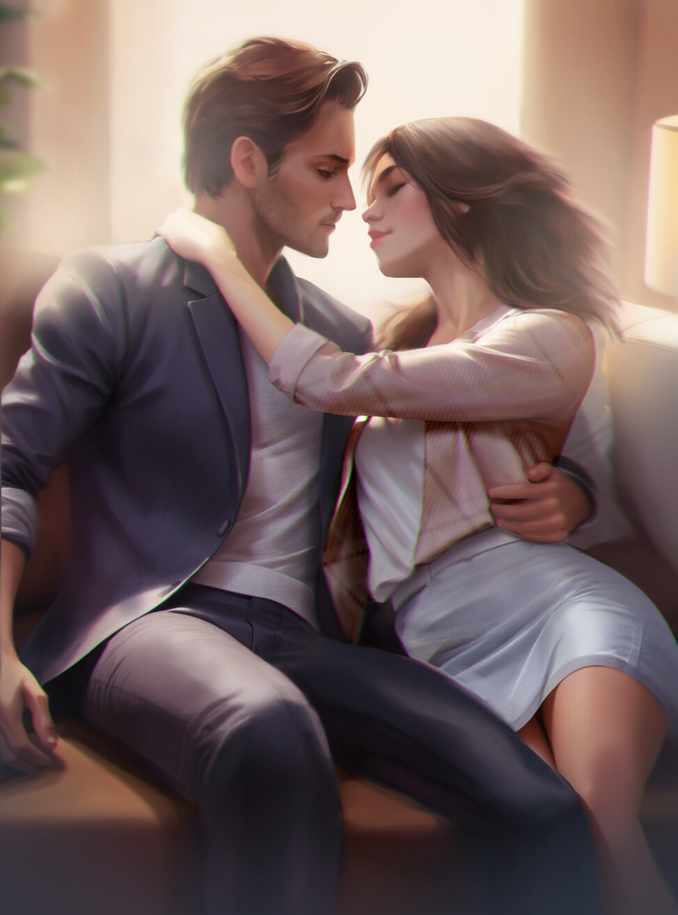 ArtStation - Visual novel cutscene