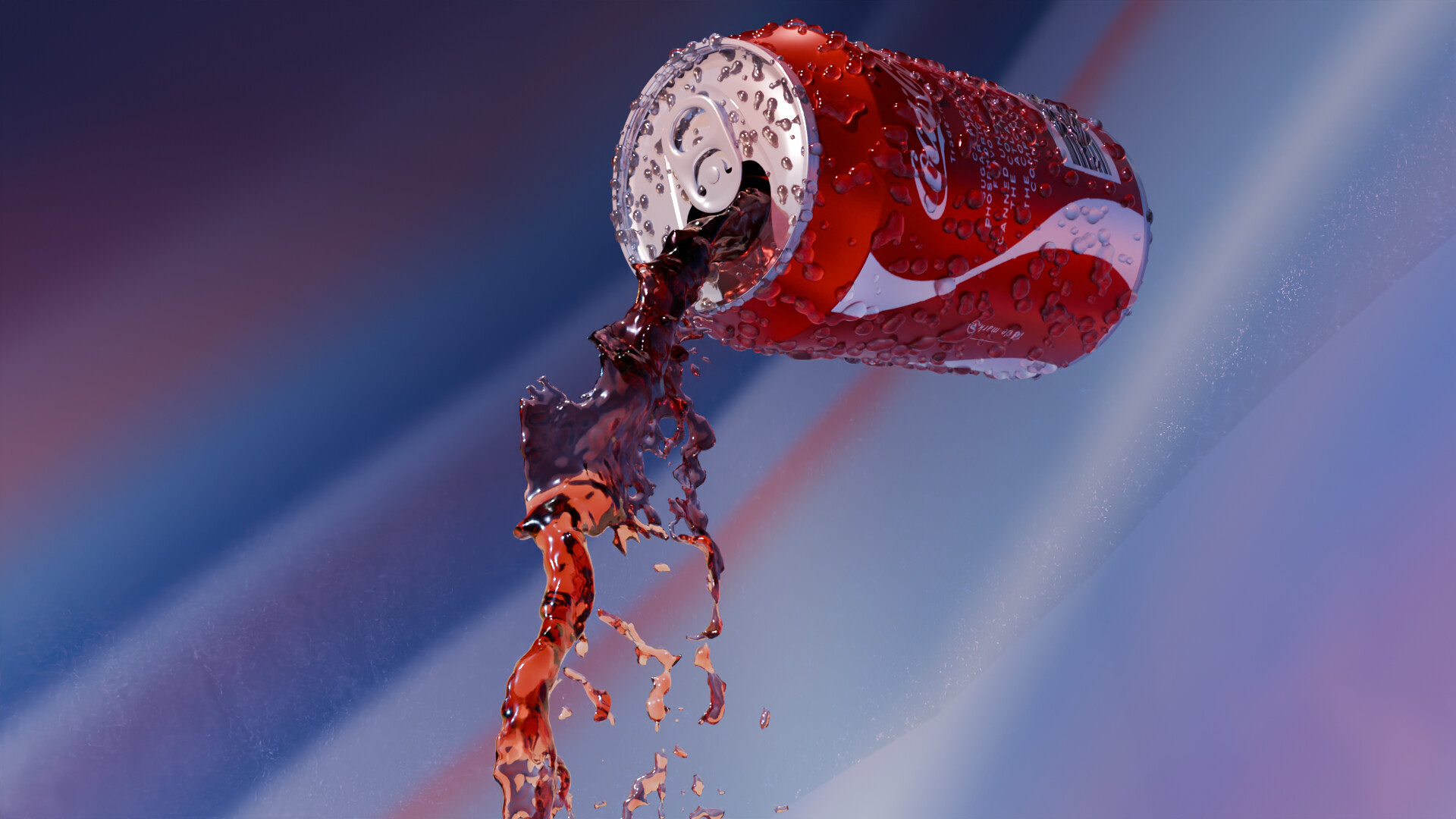 ArtStation - Soda cans and Liquid simulations