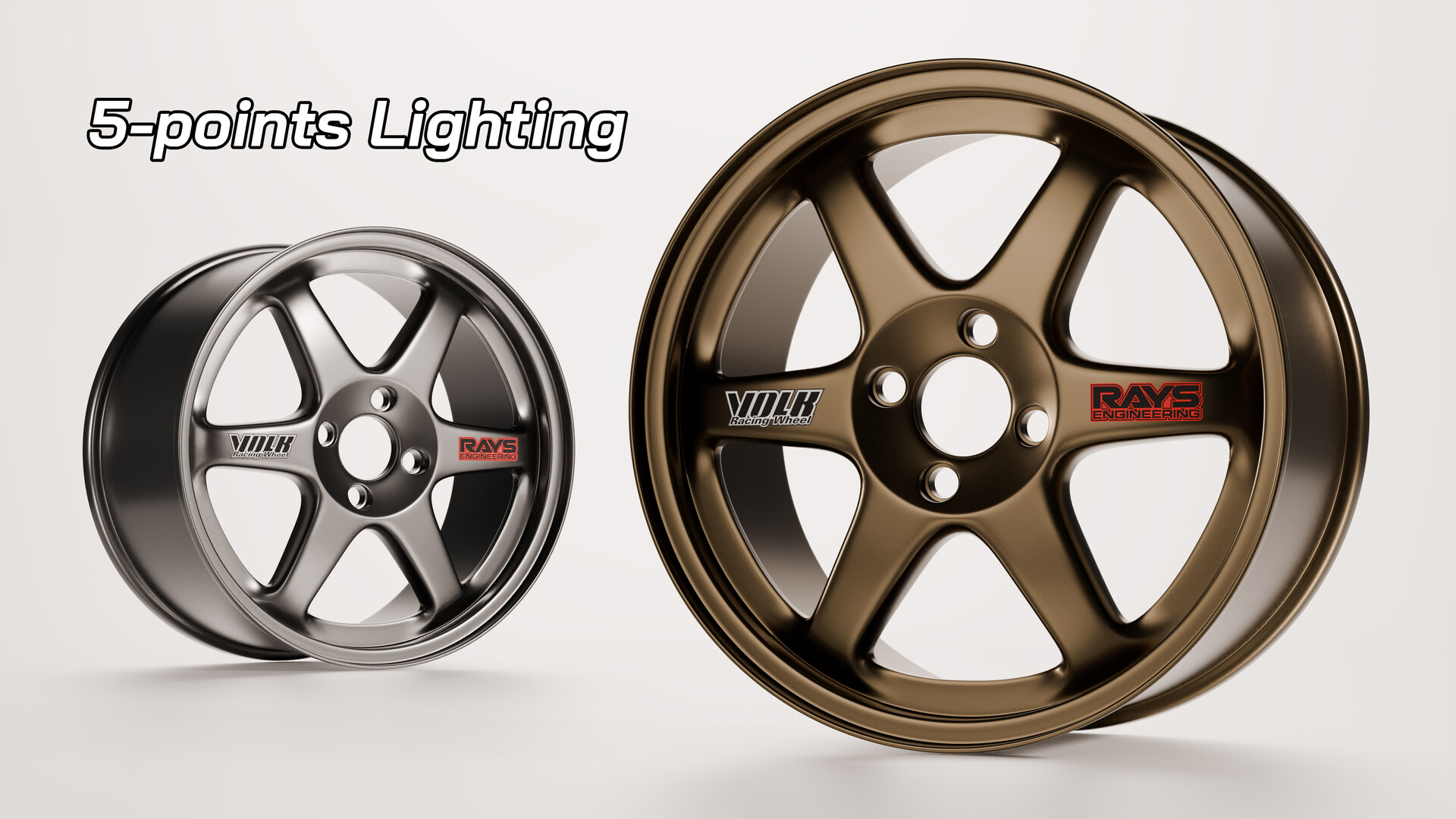 ArtStation - Learning Different Lighting Methods feat. VOLK TE37 Racing ...