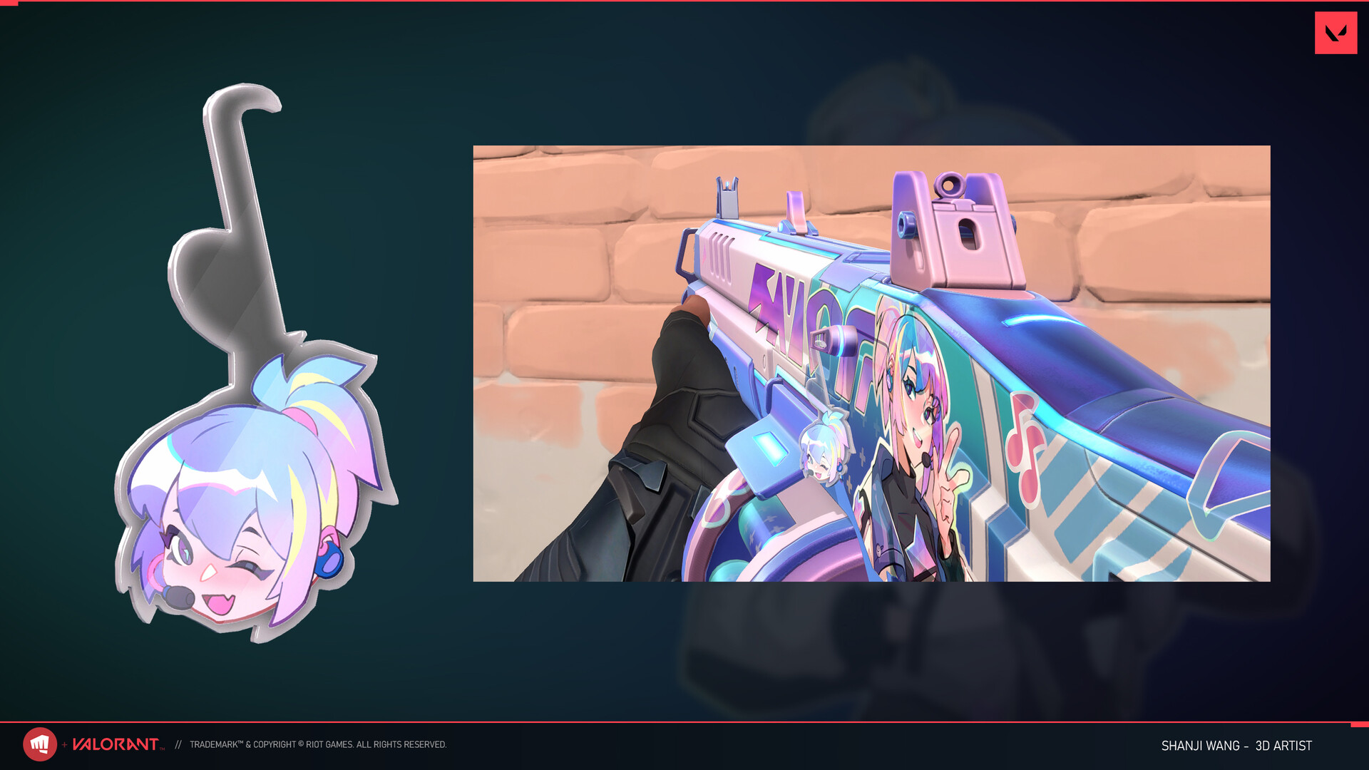 shanji wang - Valorant Bubble Pop Buddy 3D Work