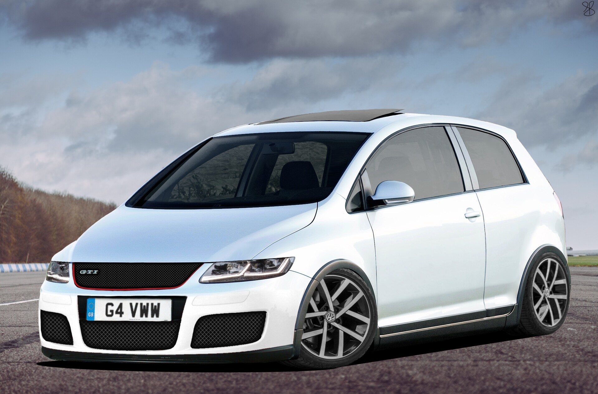 ArtStation - vw golf plus gti 3doors