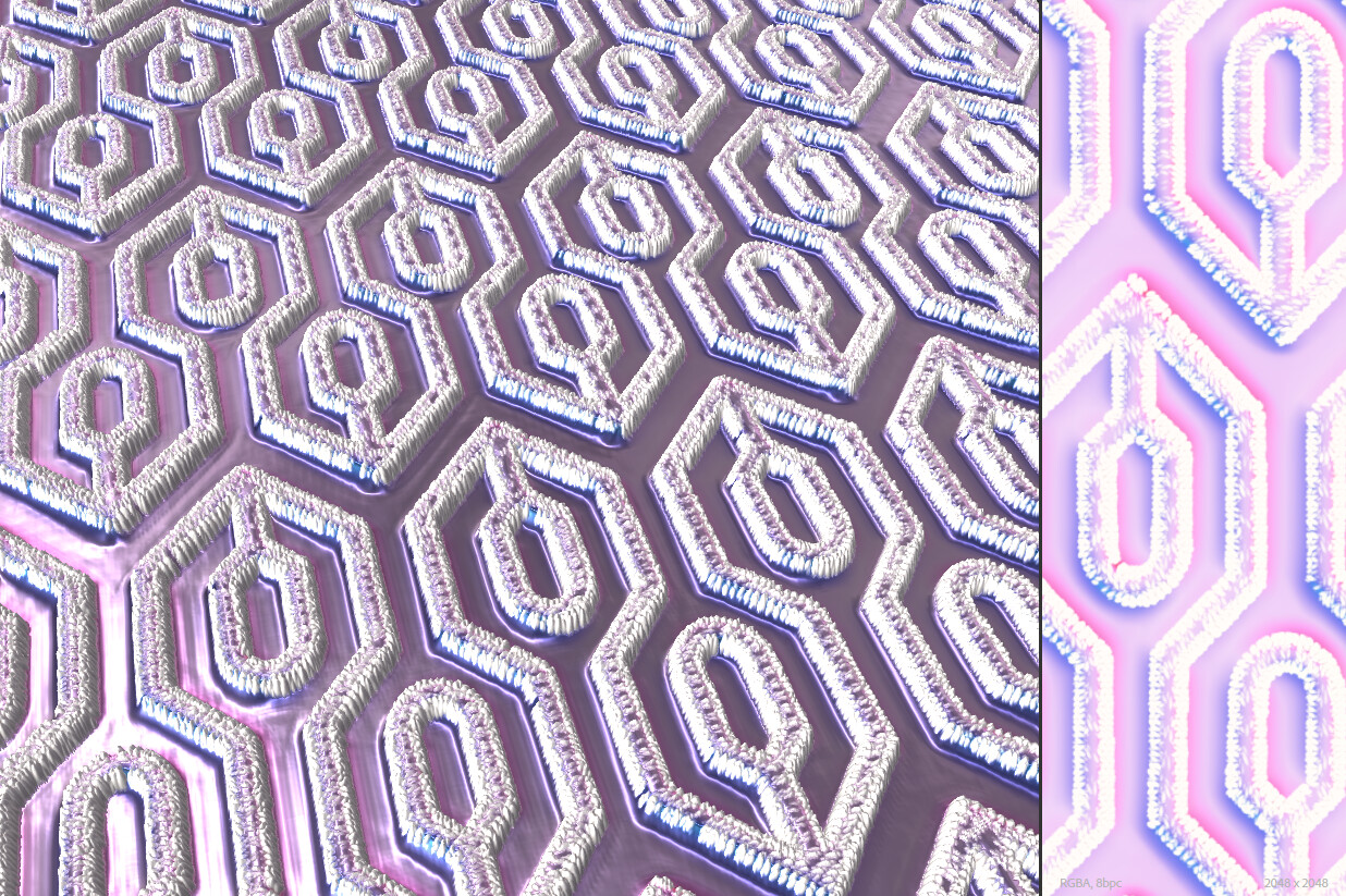 ArtStation - Keyhole 1 Fabric - Smart material