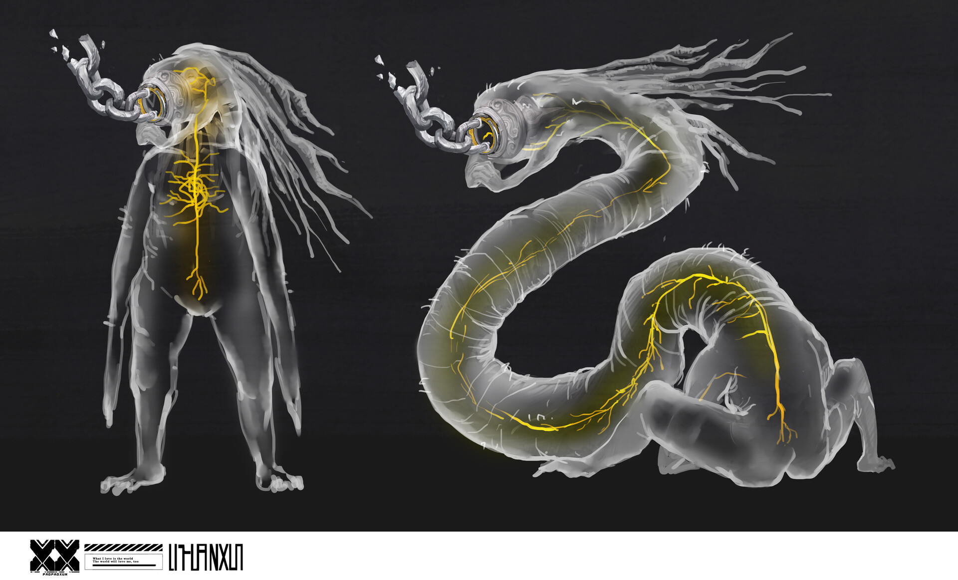 ArtStation - Snake headed person