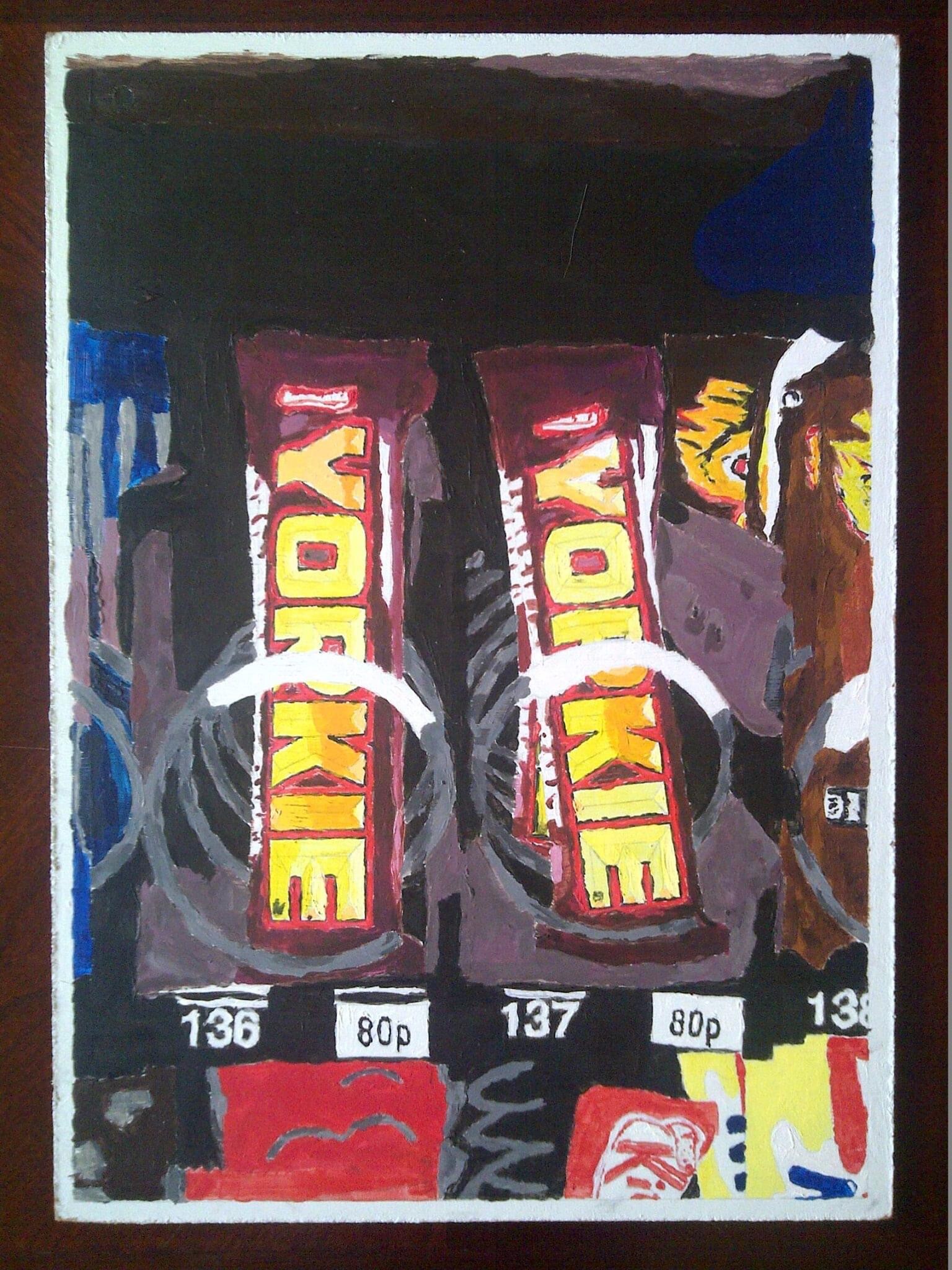 ArtStation - Chocolate Bar Vending Machine Hyper-Realistic Painting