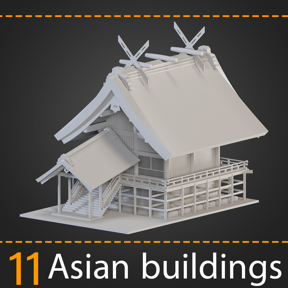 ArtStation - 11-Asian buildings