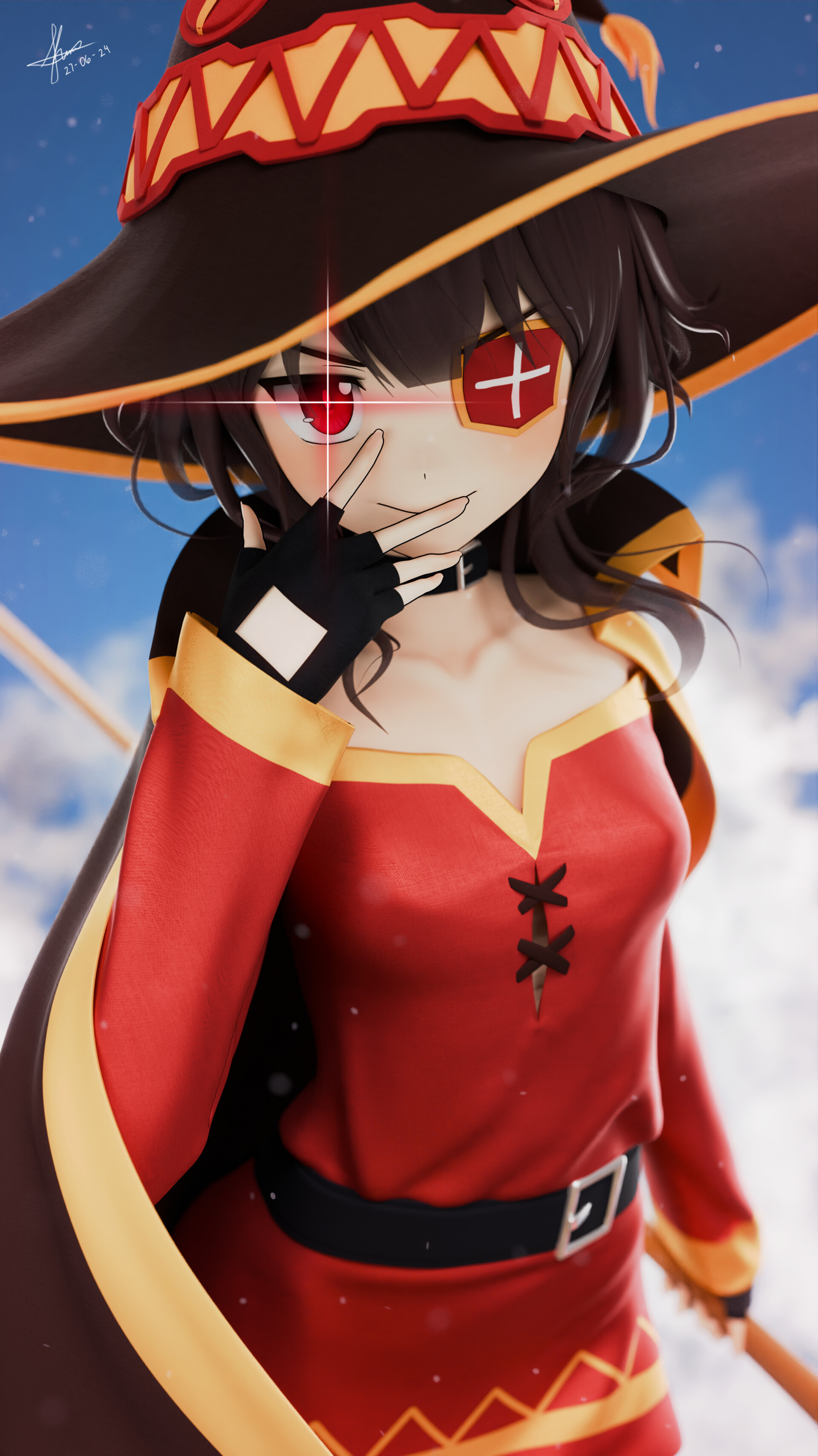 ArtStation - Megumin above the sky ️