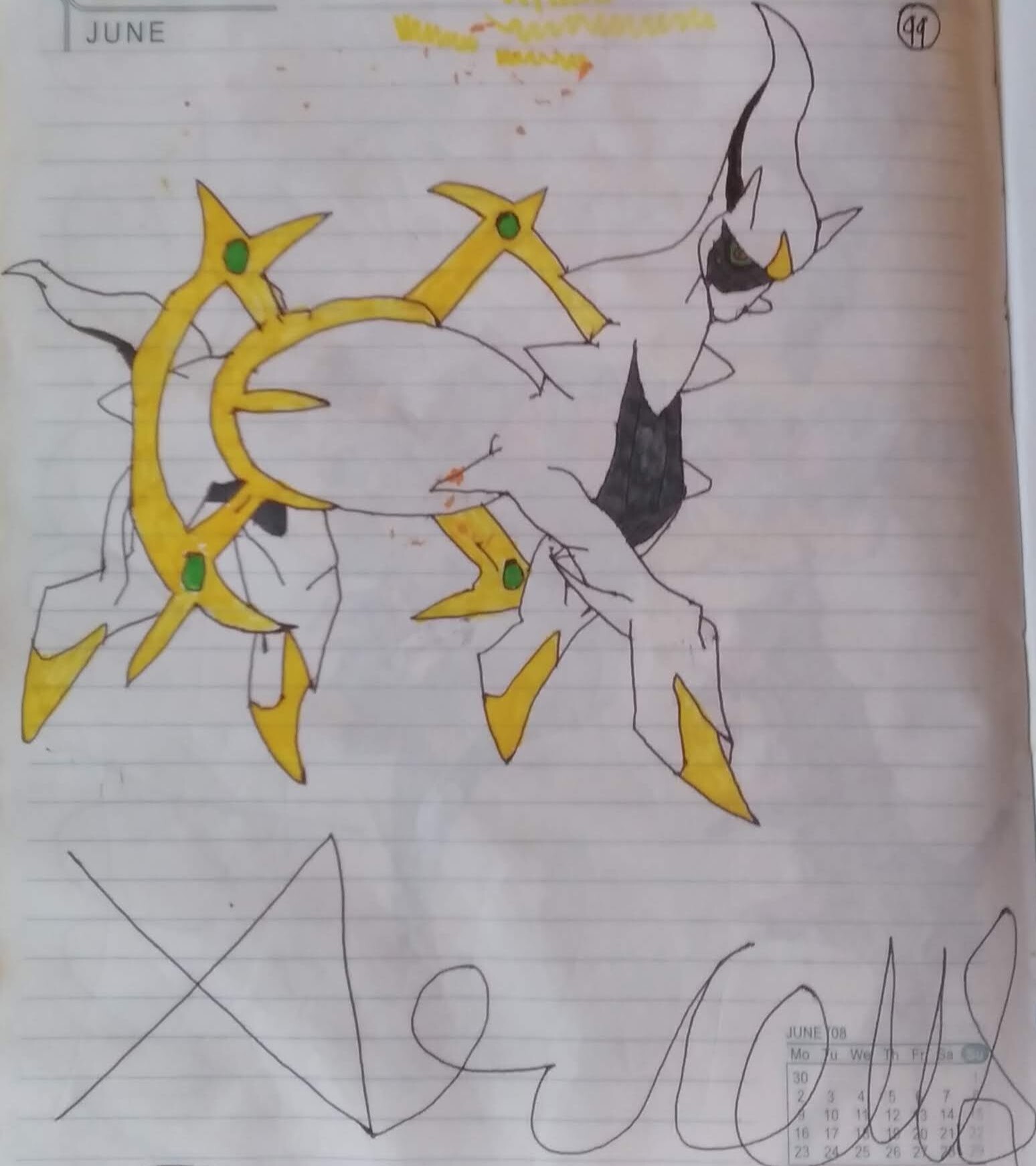 arceus drawing easy