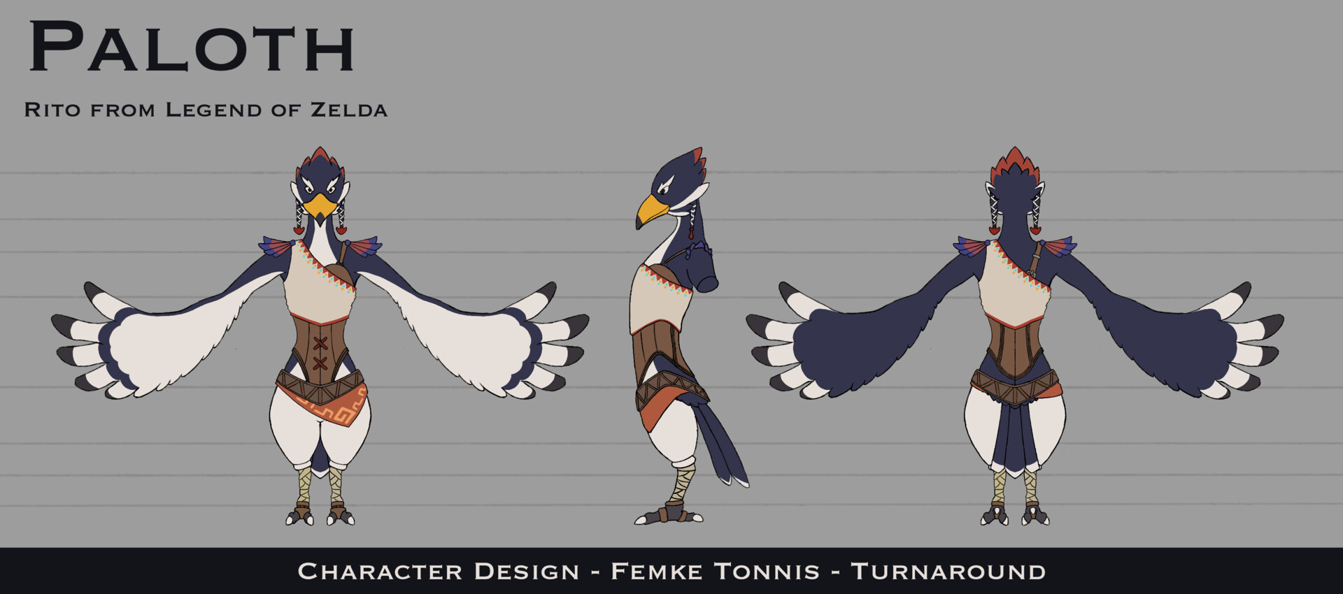 ArtStation - Character Design - Legend Of Zelda Rito Design