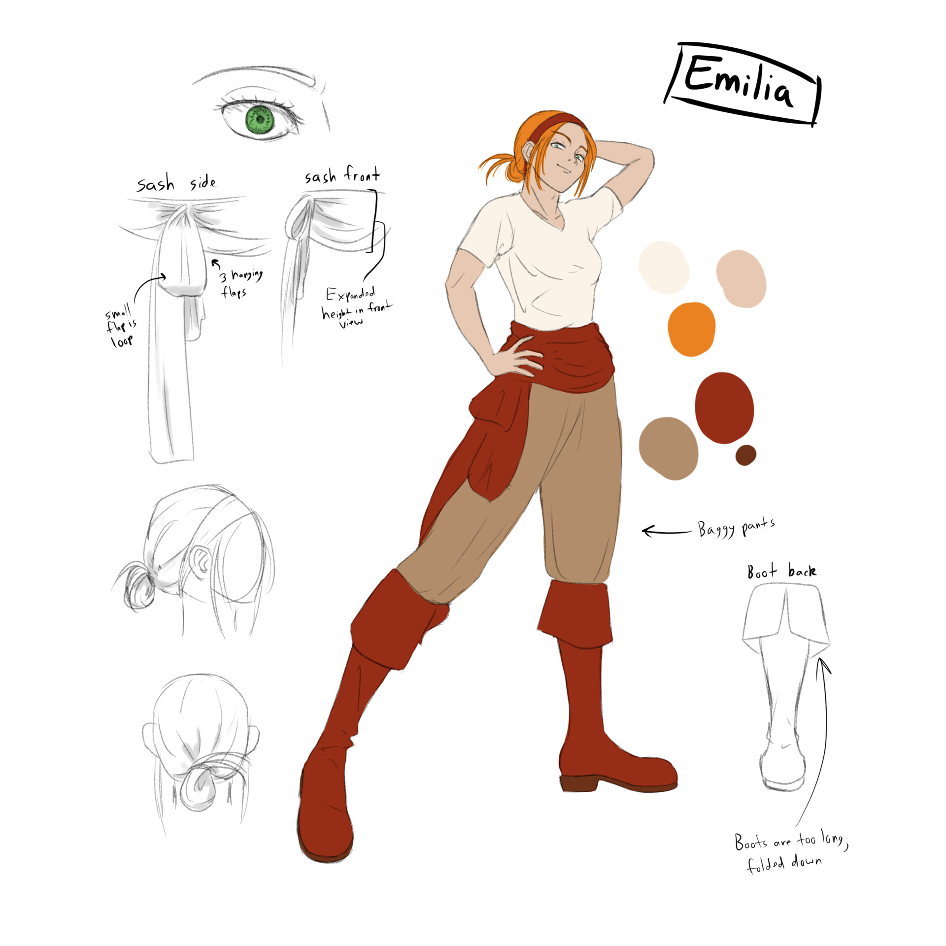 ArtStation - Emilia Character Design Sheet