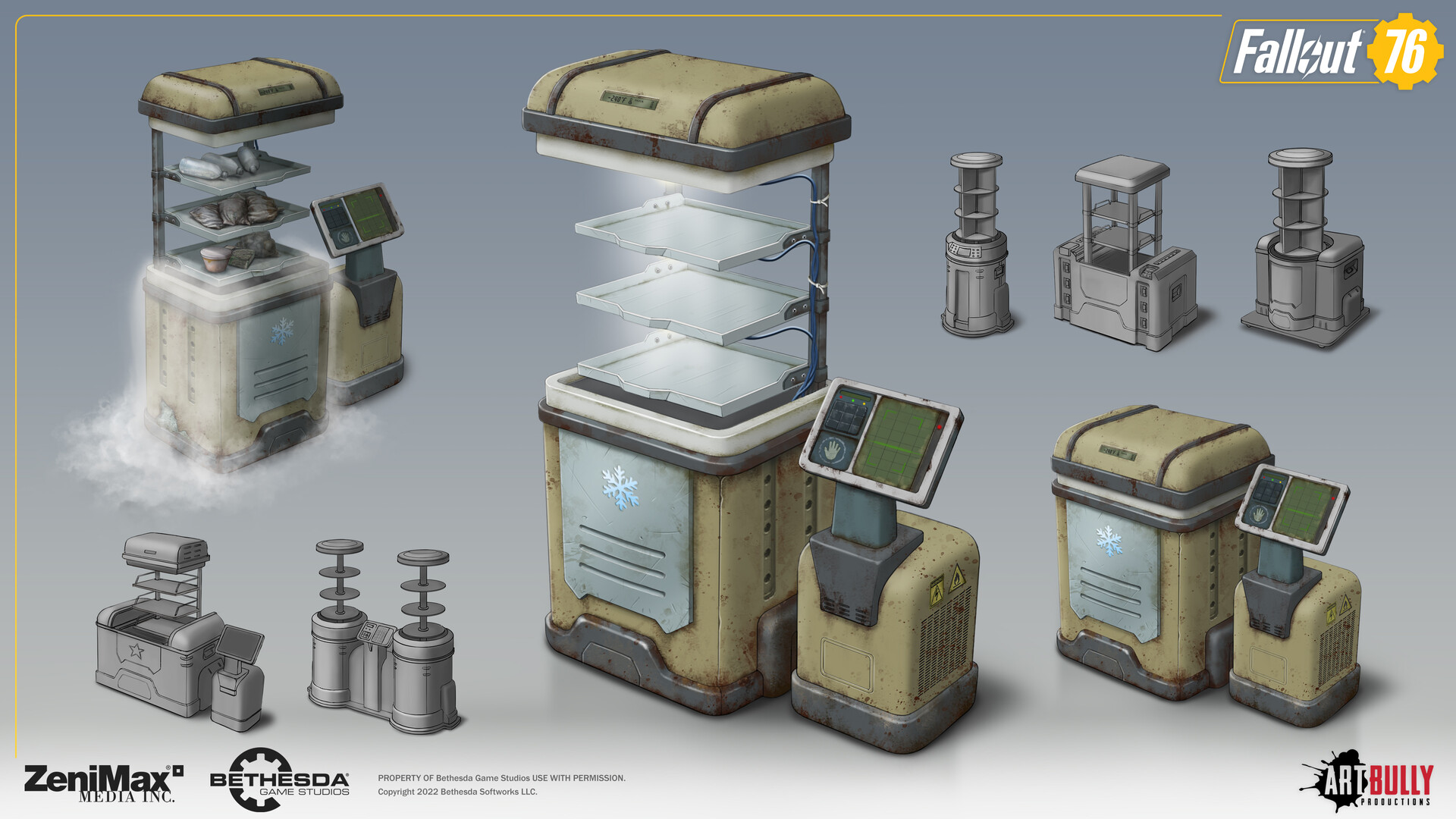 Art Bully Productions - Fallout 76 - Concept Art - Environment Props 03