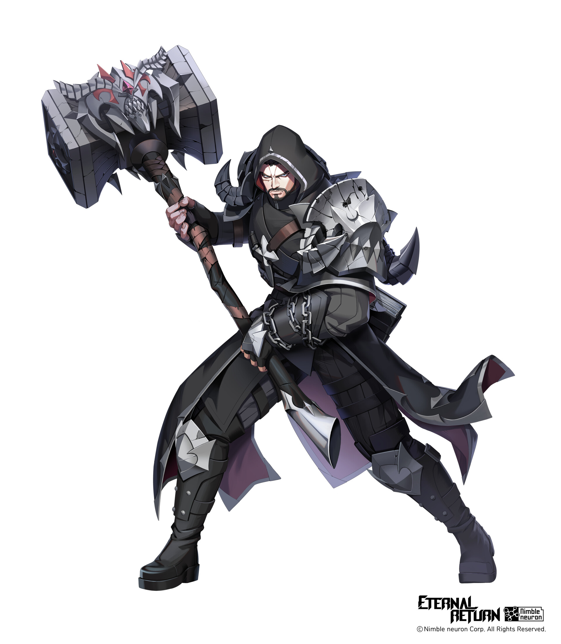 ArtStation - Eternal return _ Demon Hunter Markus Skin illustration