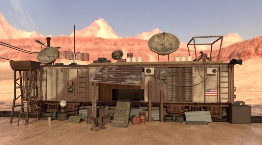 ArtStation - TRAIN HOUSE