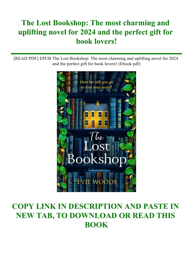 ArtStation - [READ PDF] EPUB The Lost Bookshop The most charming and ...