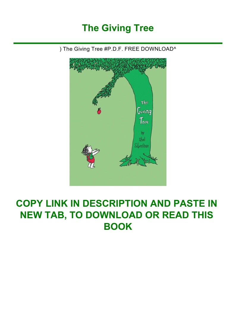 ArtStation - ^DOWNLOAD-PDF) The Giving Tree #P.D.F. FREE DOWNLOAD^