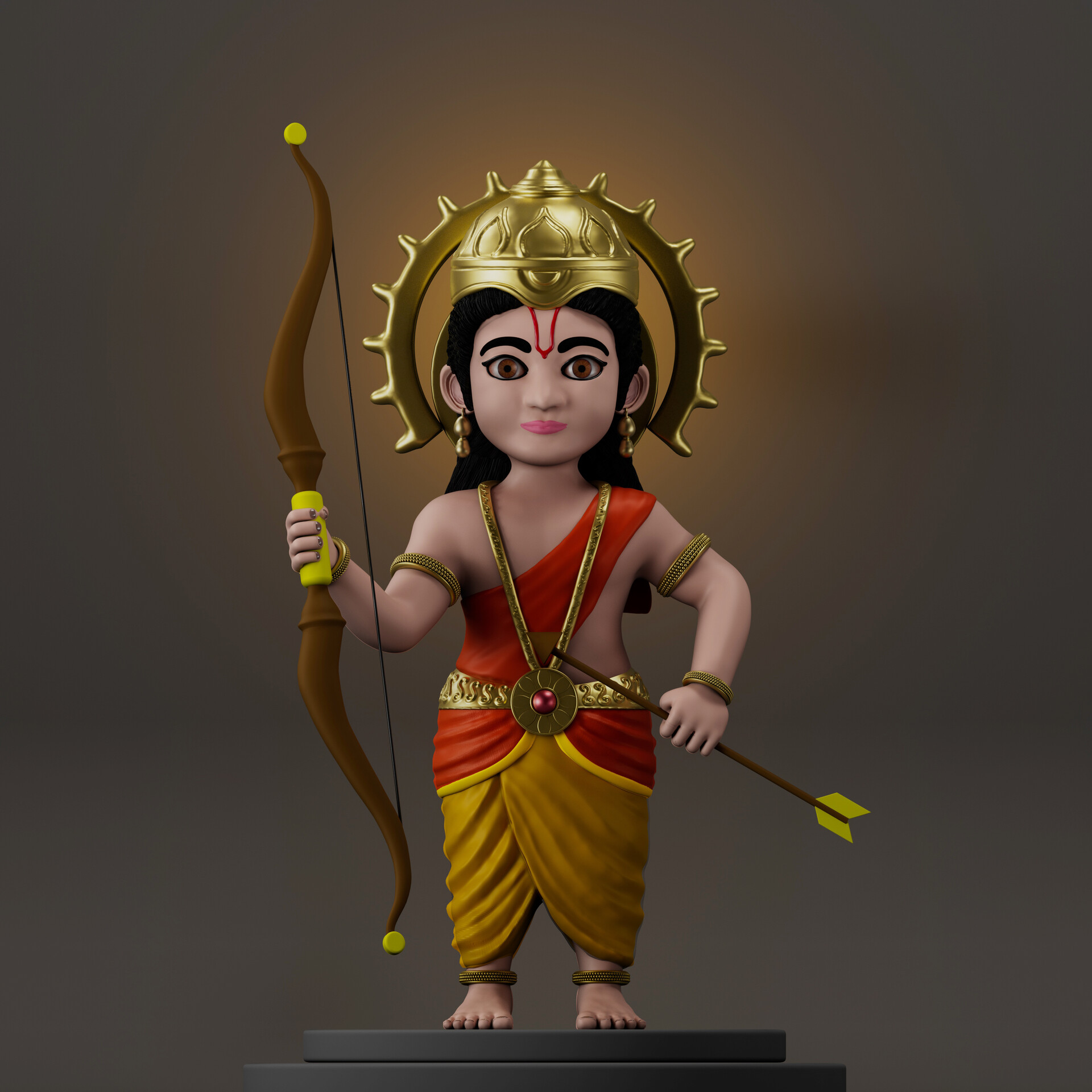 ArtStation - Shree Ram Cartoon 3D Character Model
