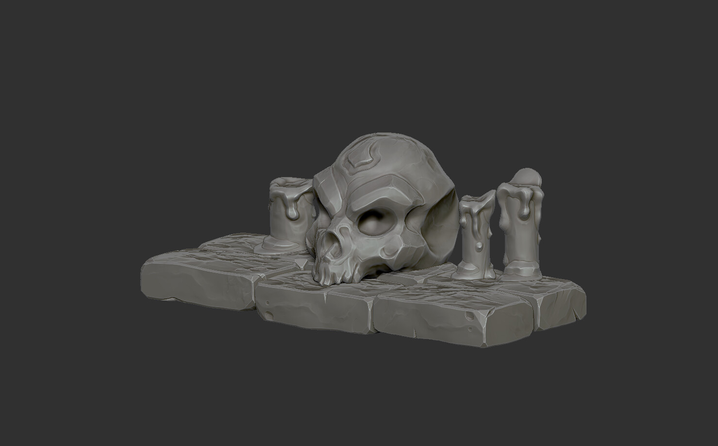 ArtStation - Skull stylized practice